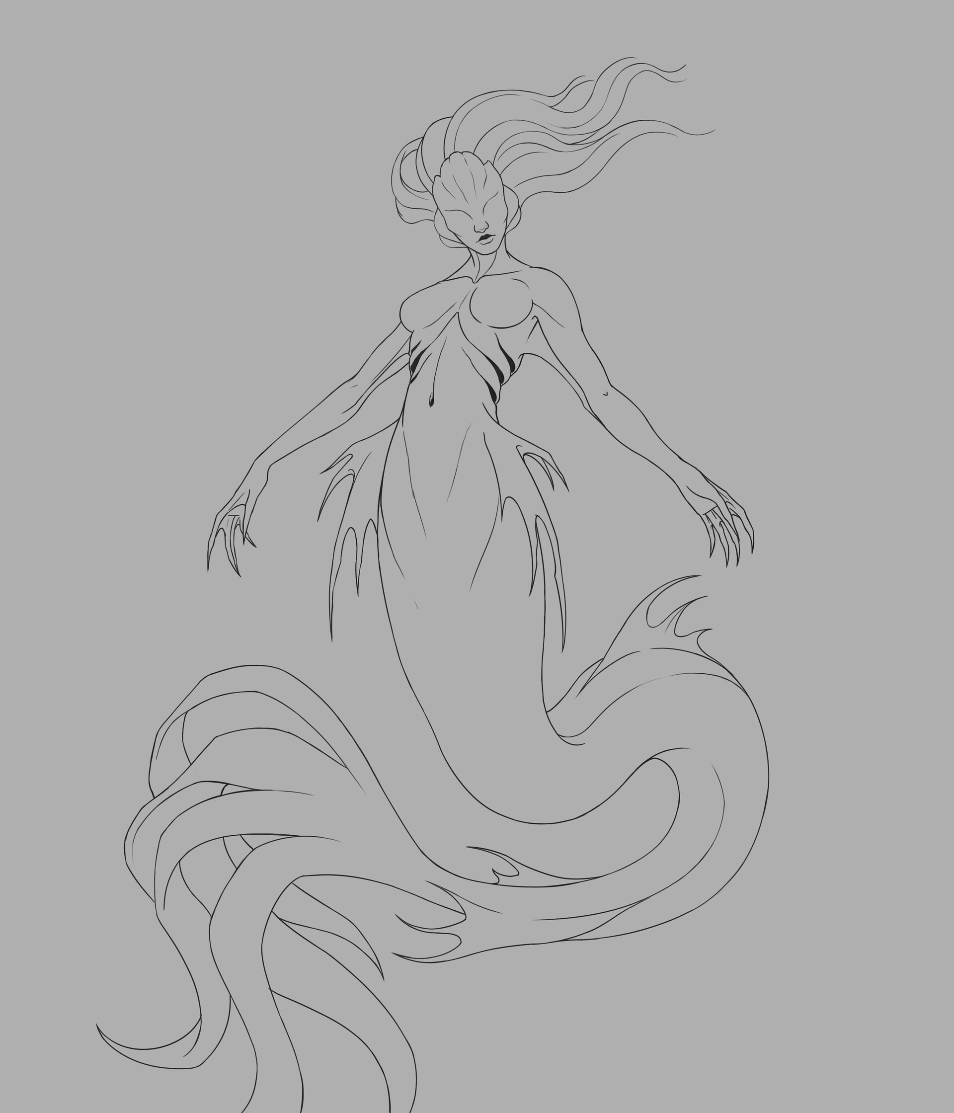 siren drawing base