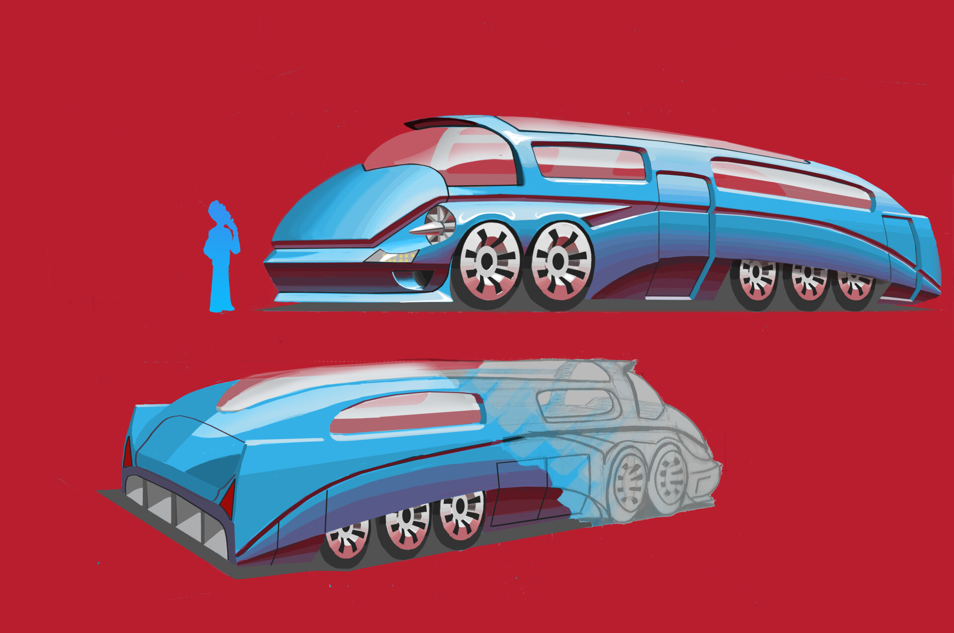 ArtStation - hybrid bus