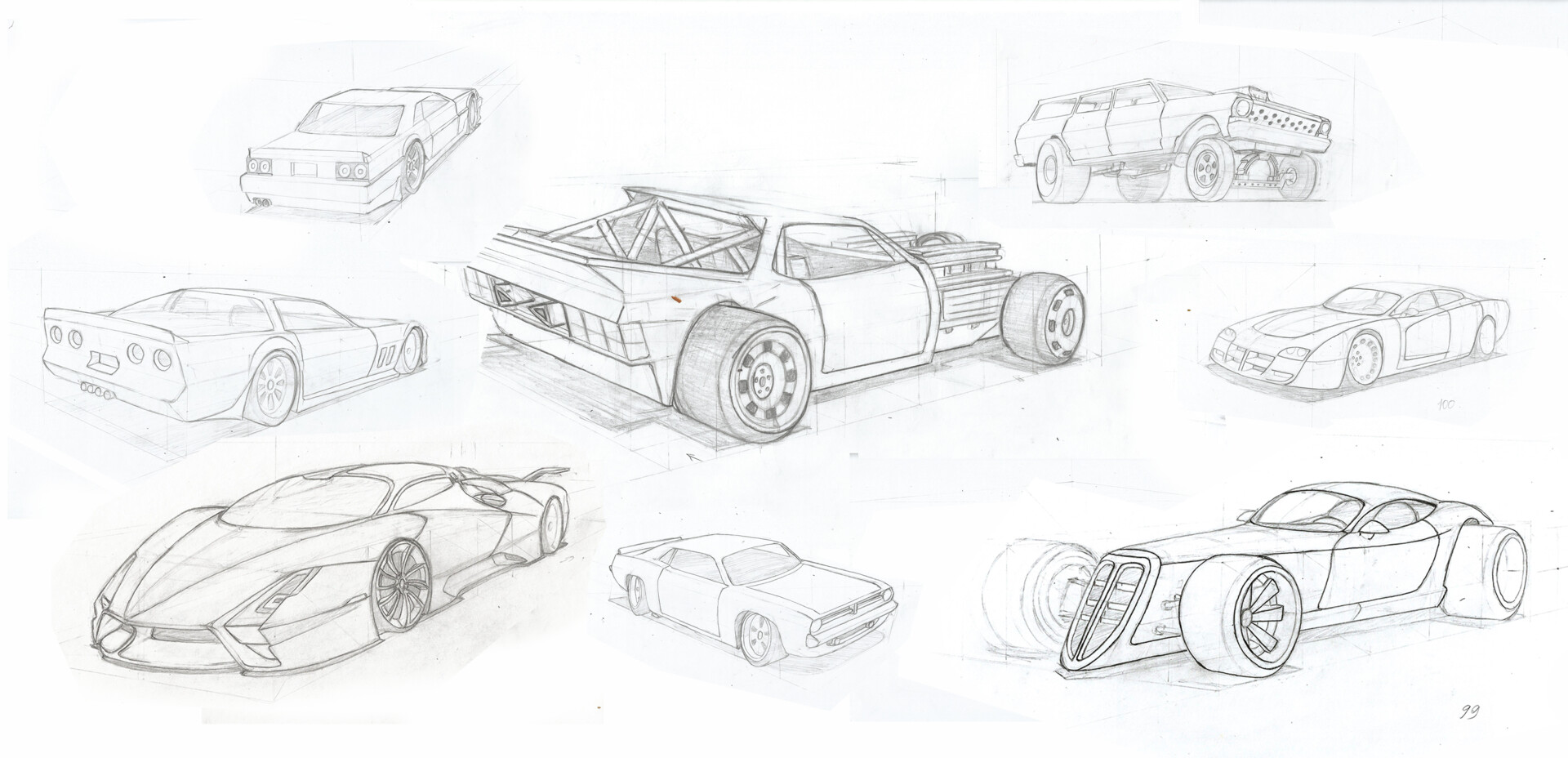 ArtStation - car sketch