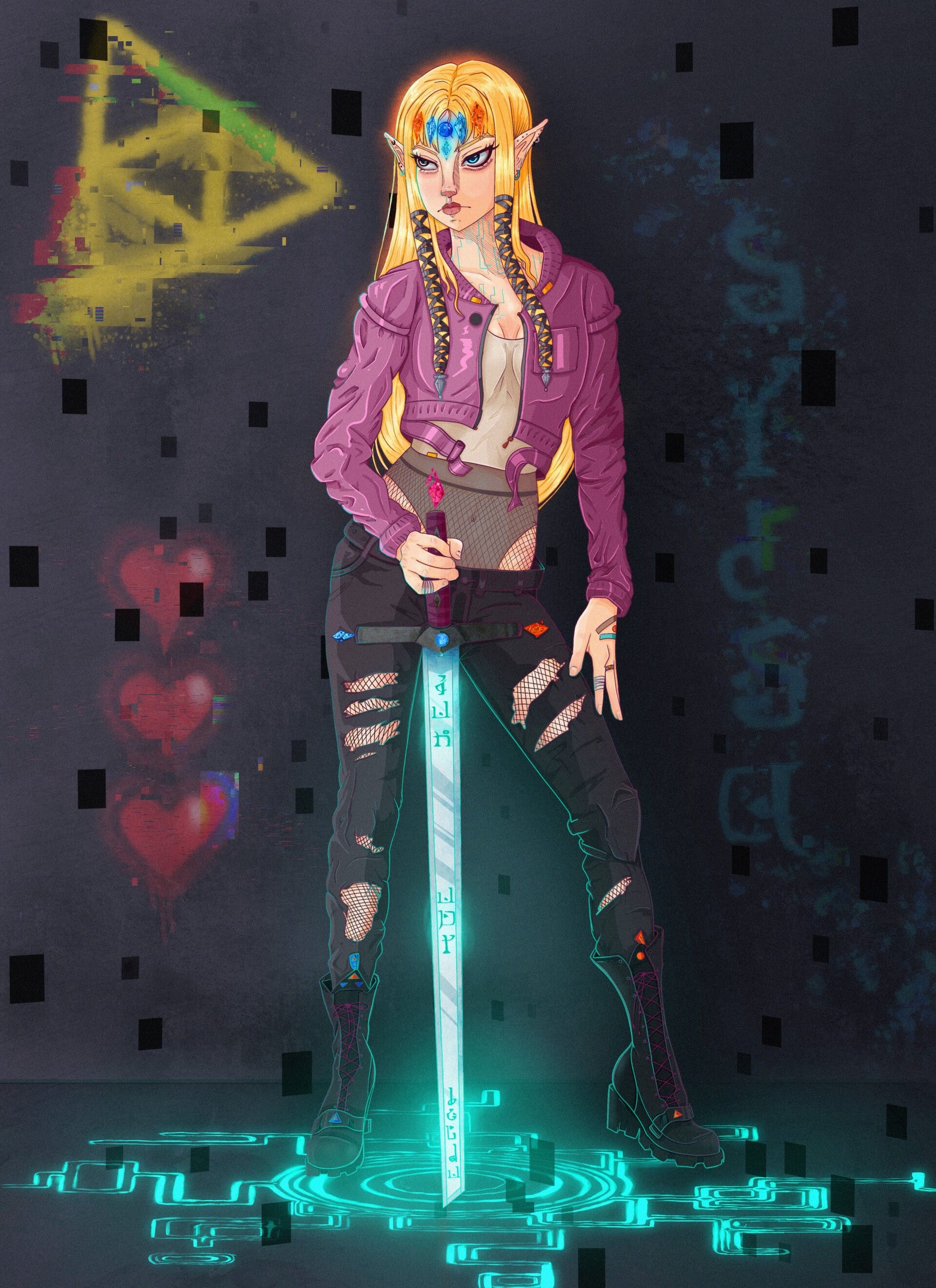 ArtStation - Cyber Princess - The Legend of Zelda Twilight Princess Fan-Art