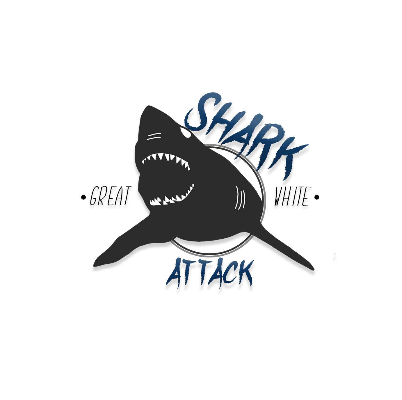 ArtStation - Shark Attack Logo