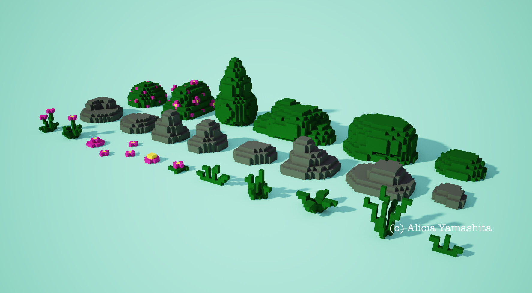 ArtStation - Voxel Nature Variety