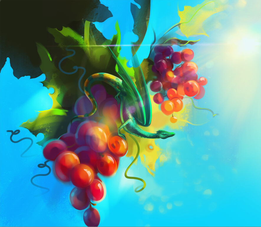 ArtStation - grape dragon