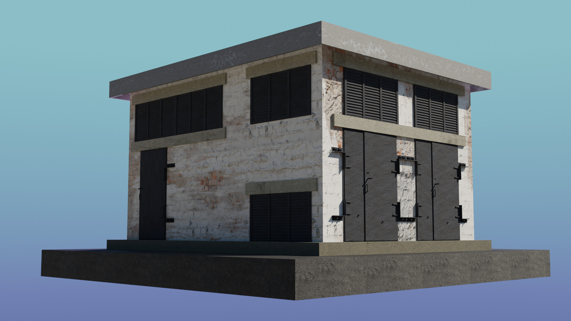 Ivan Andrienko - Brick transformer booth for electrical equipment.