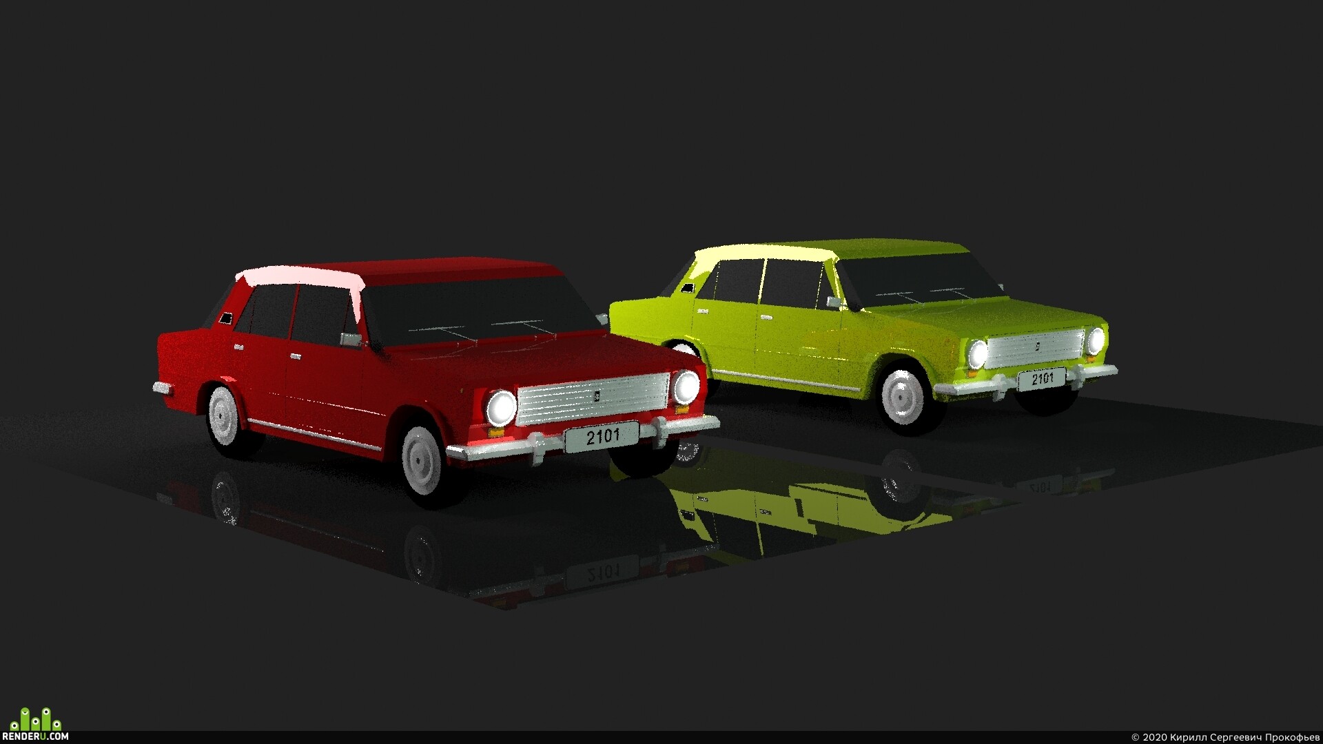 ArtStation - Vaz 2101 Visualization