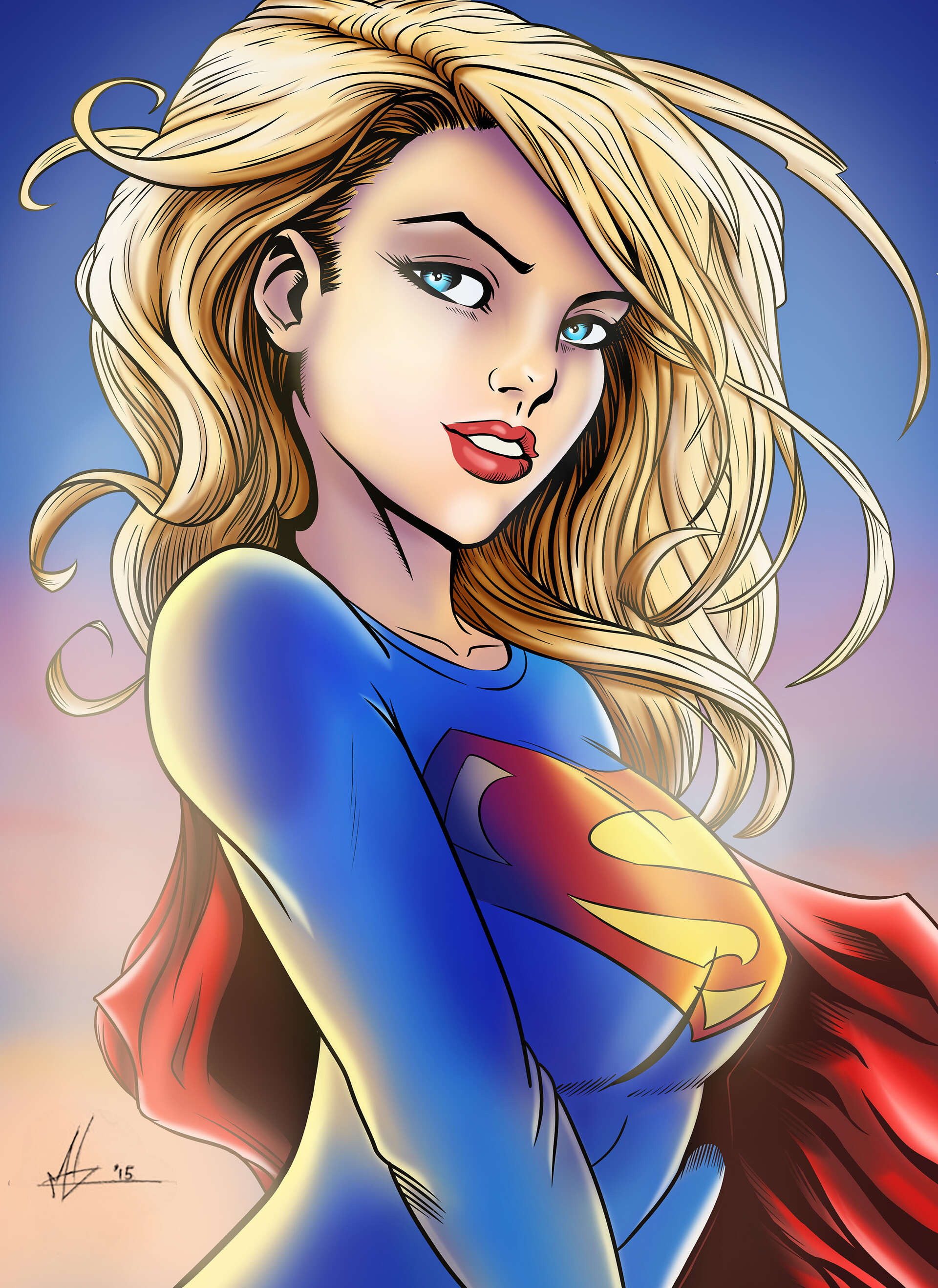 supergirl coloring book