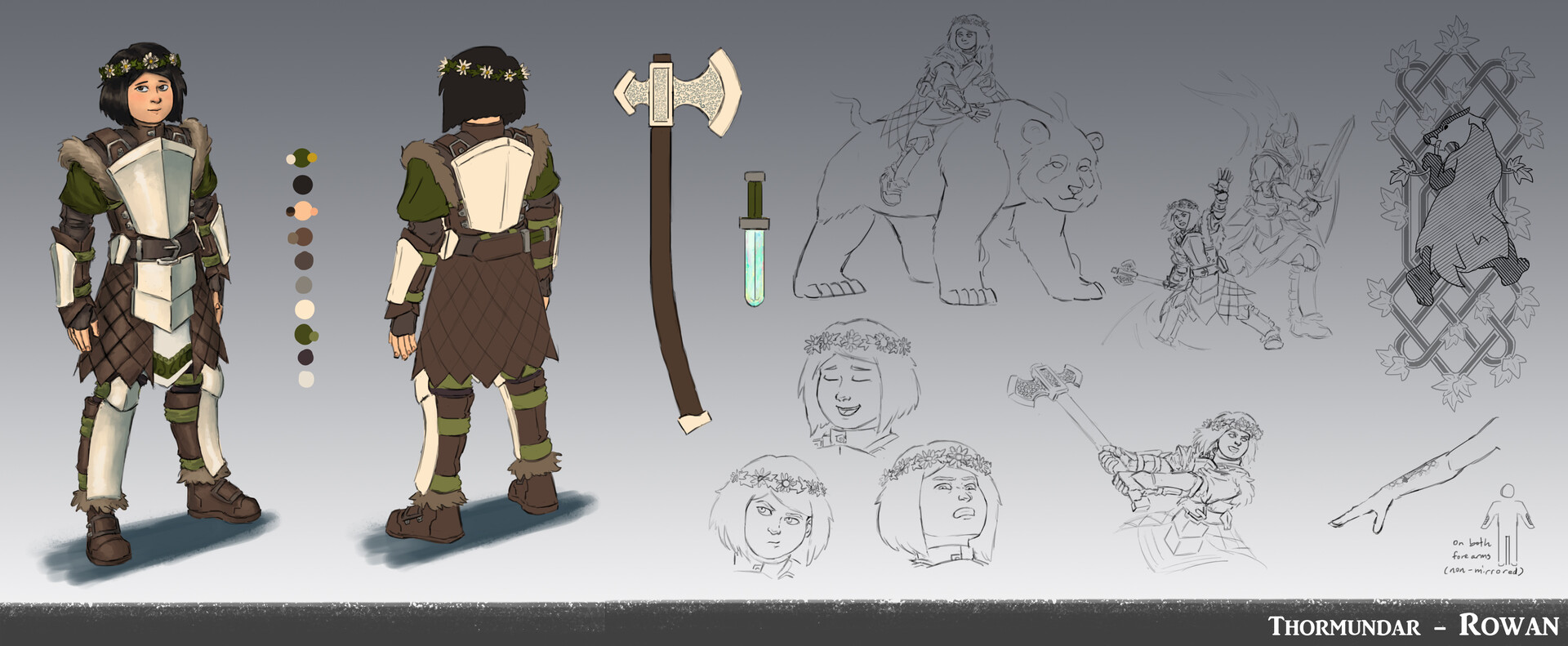 ArtStation - Thormundar - Rowan Character Sheet