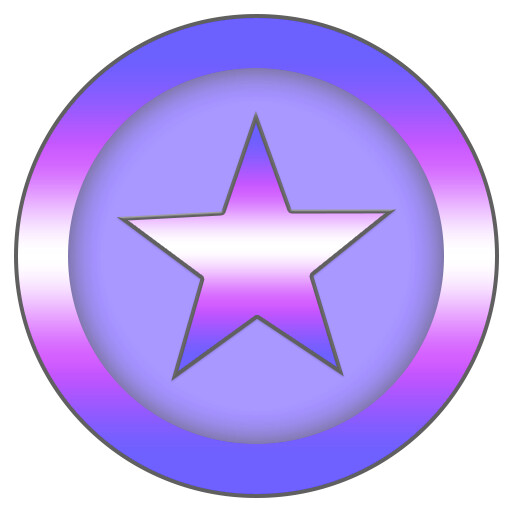 ArtStation - Purple star coin made with photoshop