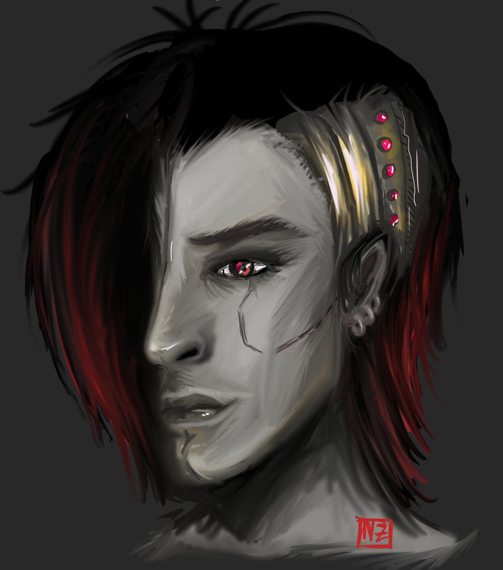 ArtStation - Cyberpunk Sadness