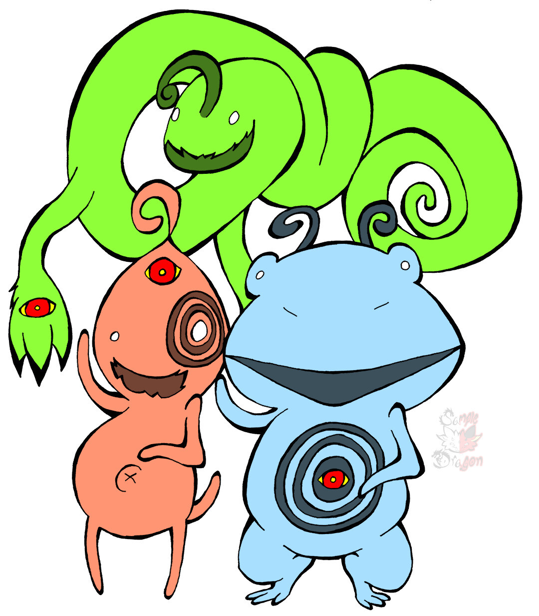 ArtStation - Alien Friends Coloring Page Free2Use