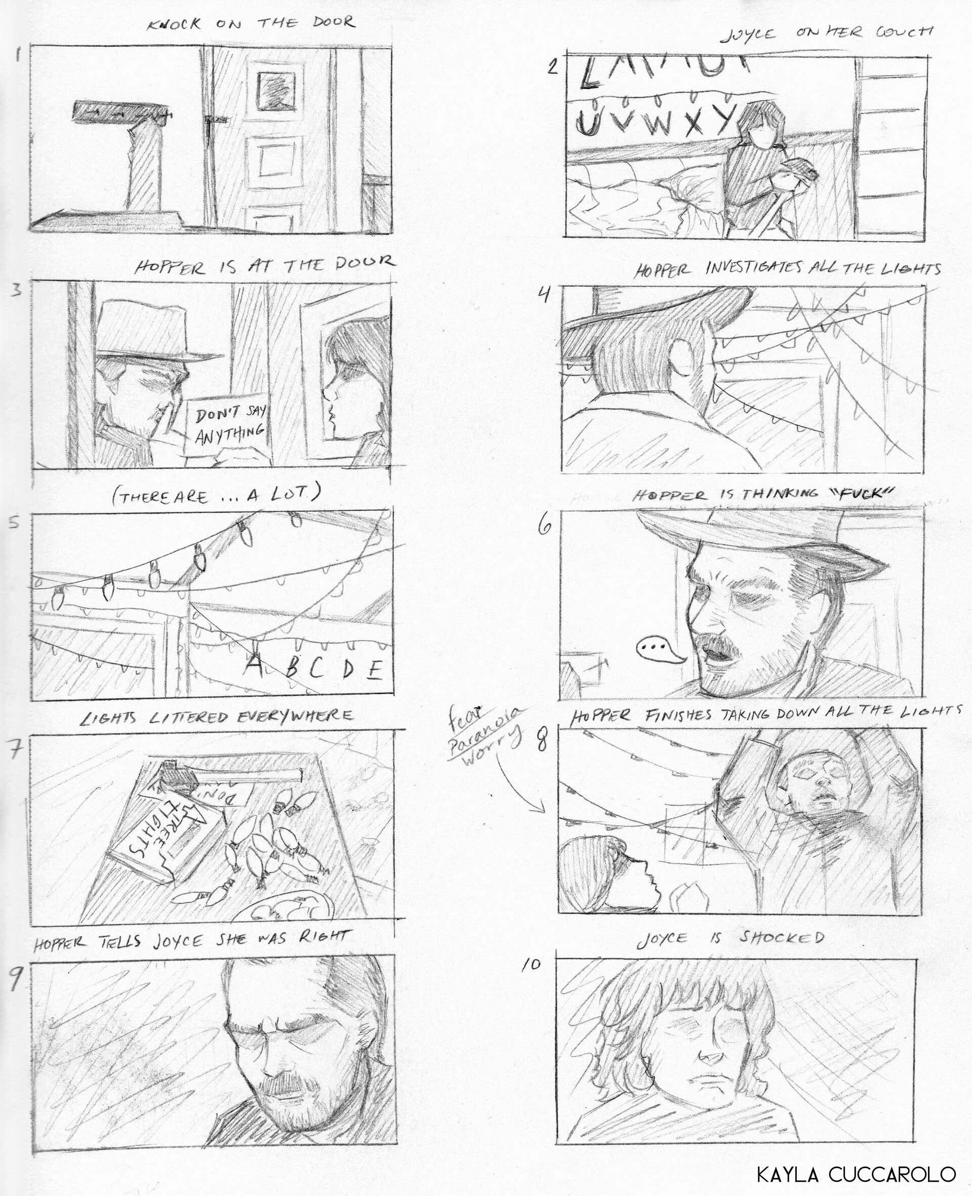 ArtStation - Stranger Things Storyboard