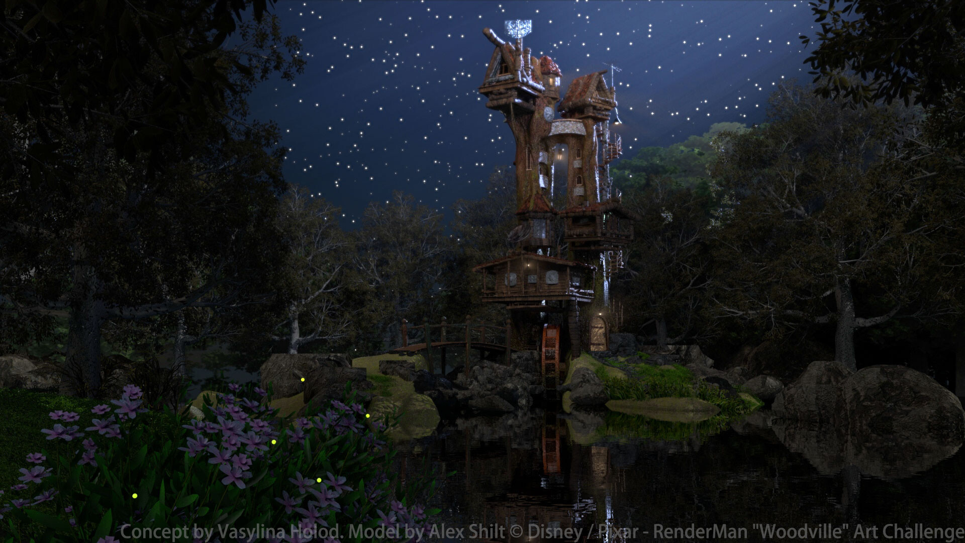 ArtStation - RenderMan "Woodville" Art Challenge
