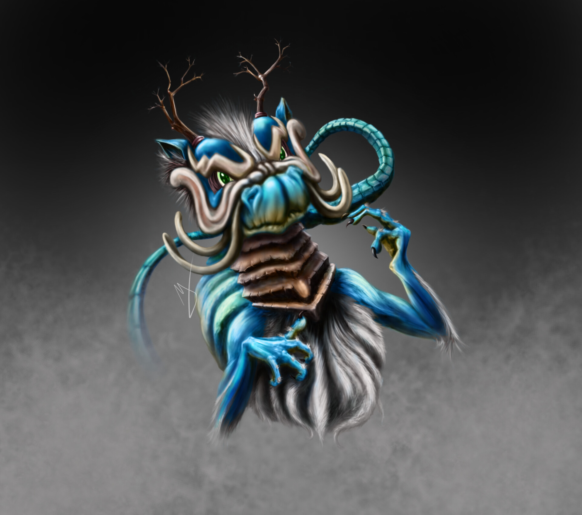 ArtStation - Azure Dragon - Four Symbols