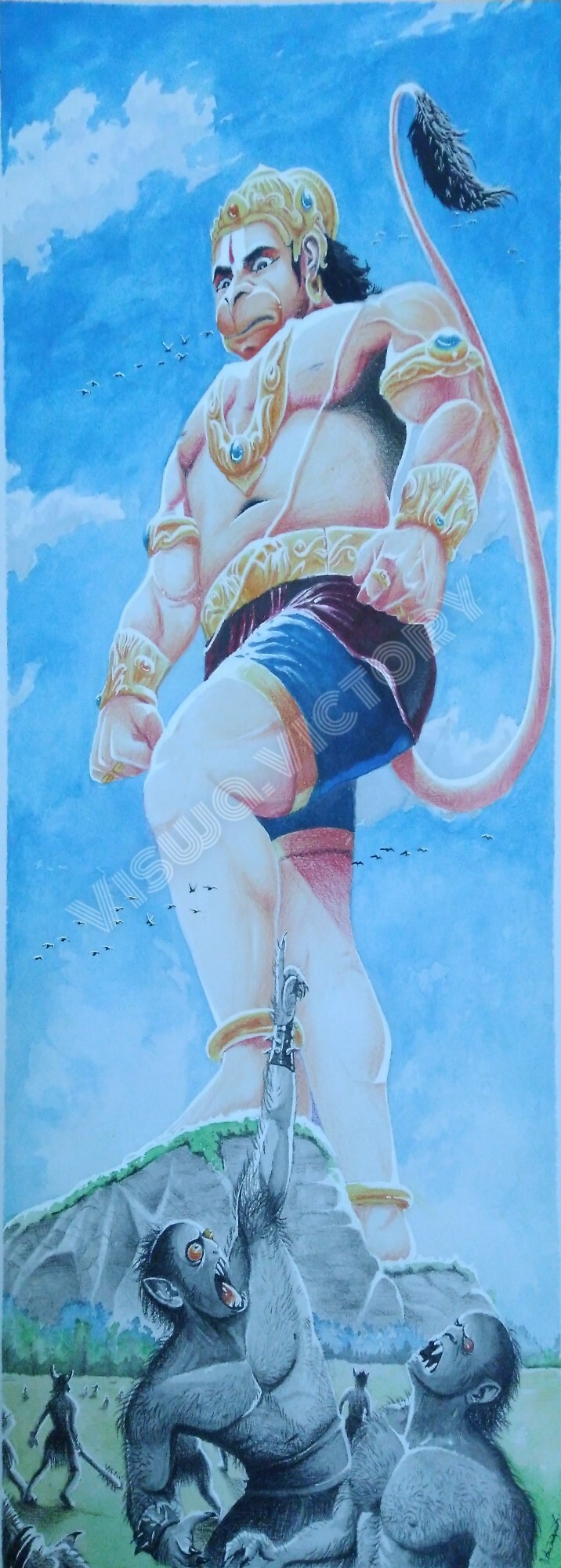 ArtStation - Afraid of Hanuman