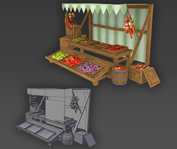 Lauren McKellan - Stylised Market Stalls