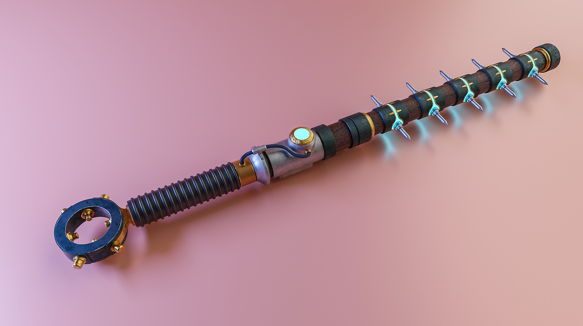 Tejinder Singh - Rod weapon design | 3d Modeling, Texturing and Rendering