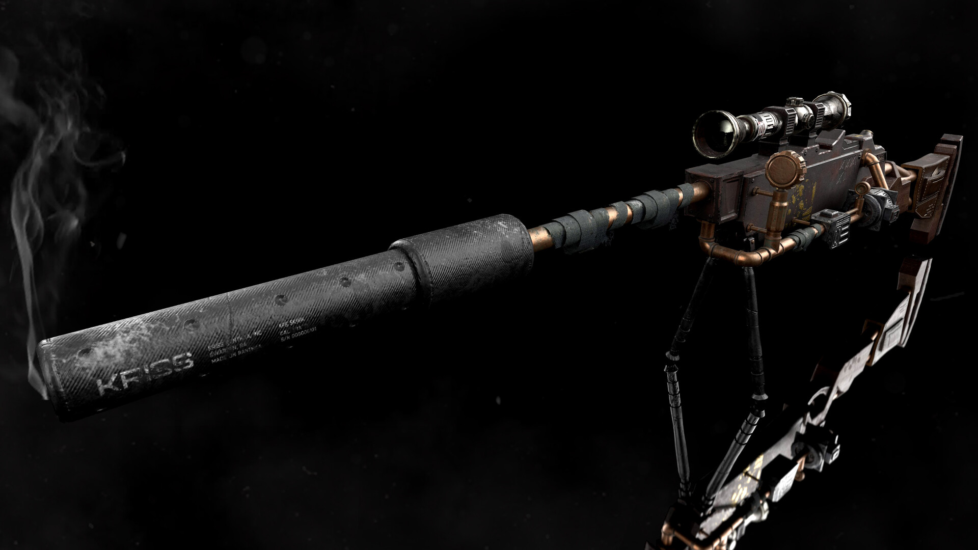 ArtStation - Makeshift Air Powered Sniper Rifle