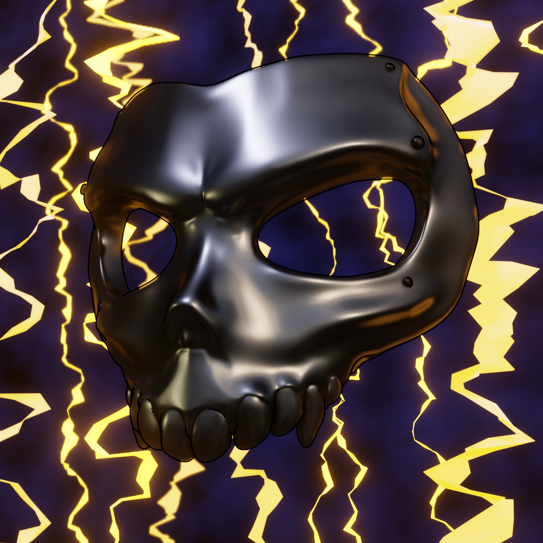 Payton Kunk - Persona 5 Mask Fan Art - Week 4 - Ryuji