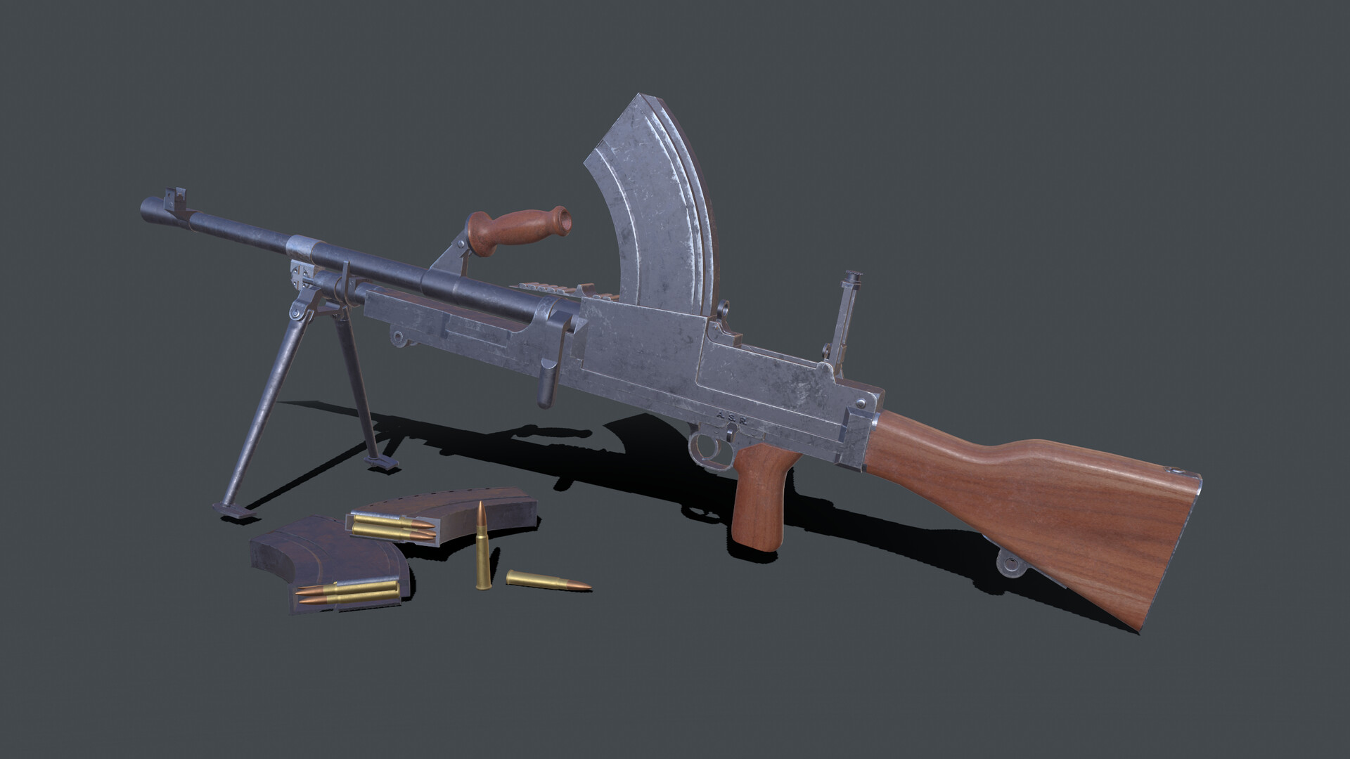 ArtStation - Bren gun MK-2 Light machine gun