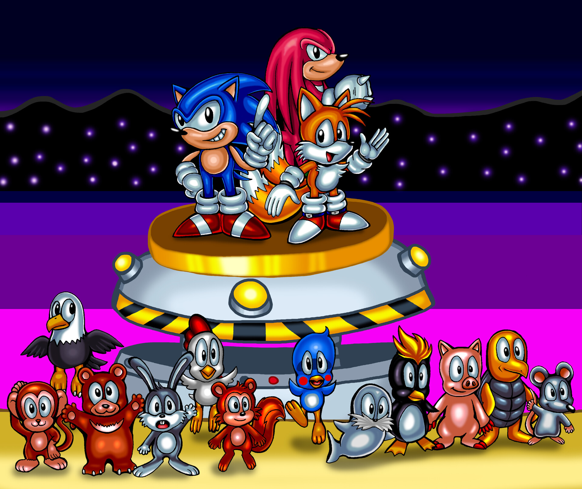 ArtStation - Sonic Mania - Victory!