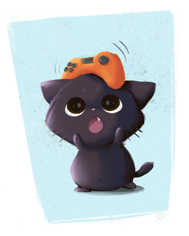 ArtStation - Gamer Cats