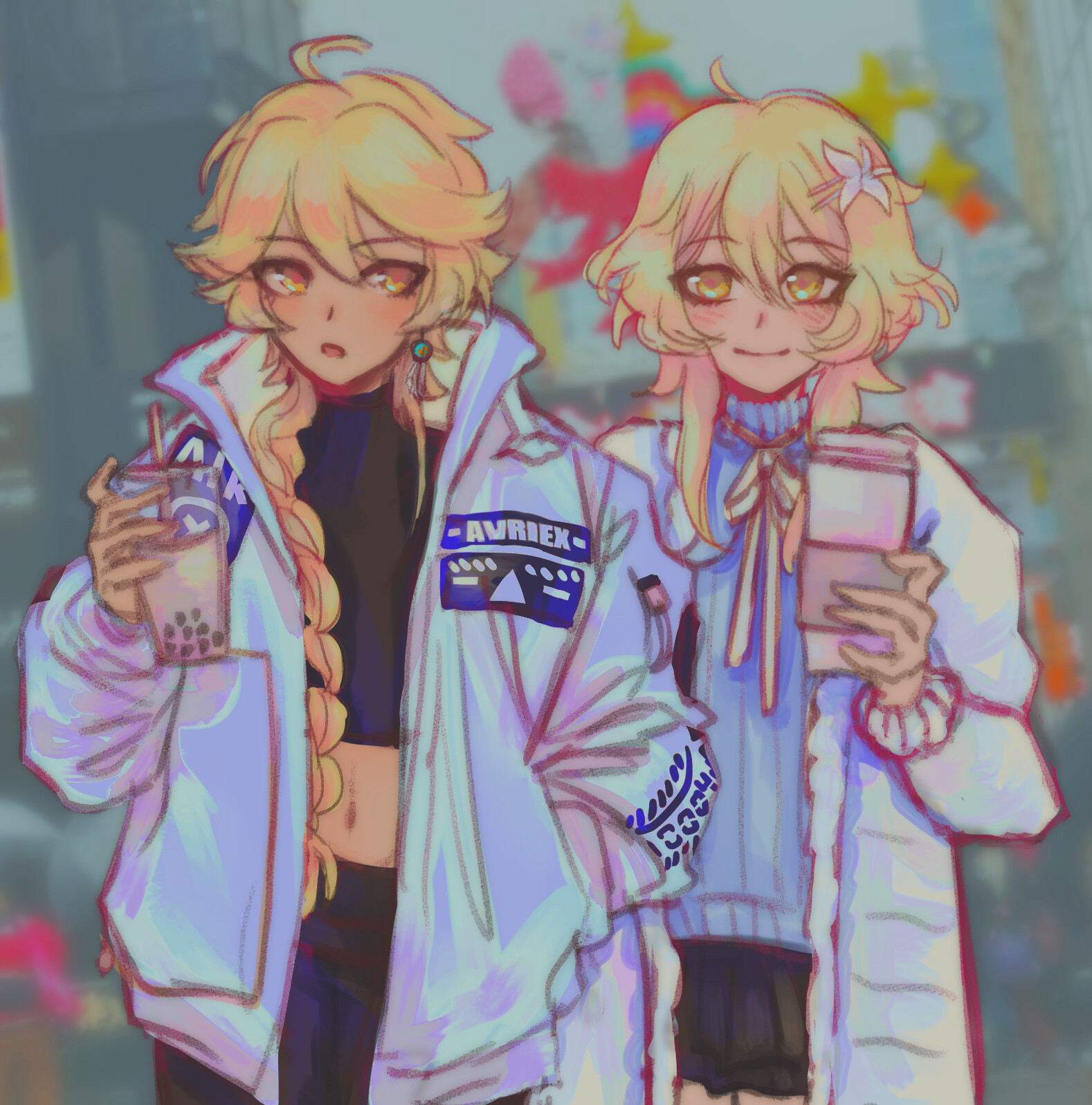 ArtStation - Aether & Lumine [fanart]