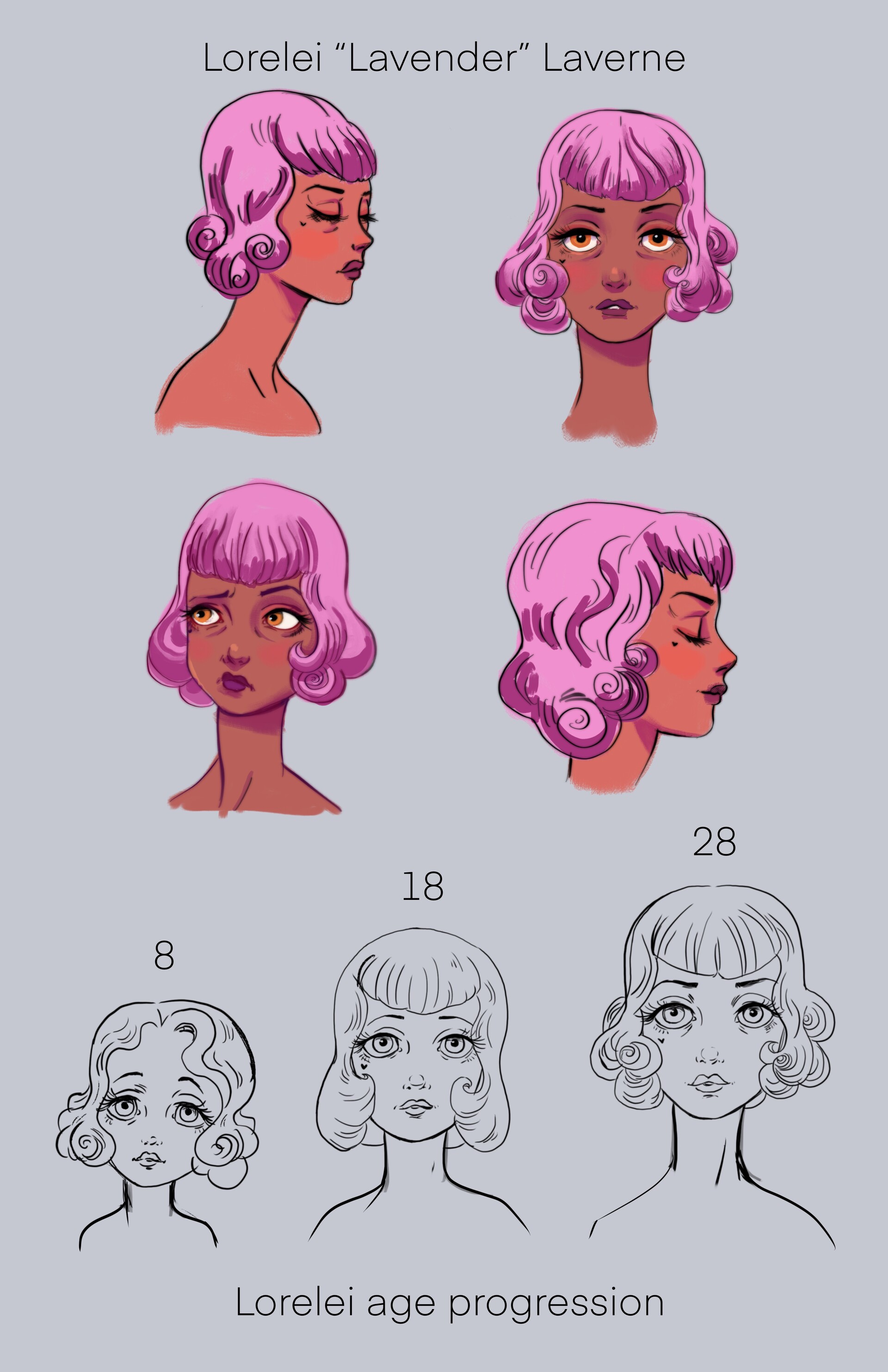 ArtStation - Lorelei Character Face Exploration