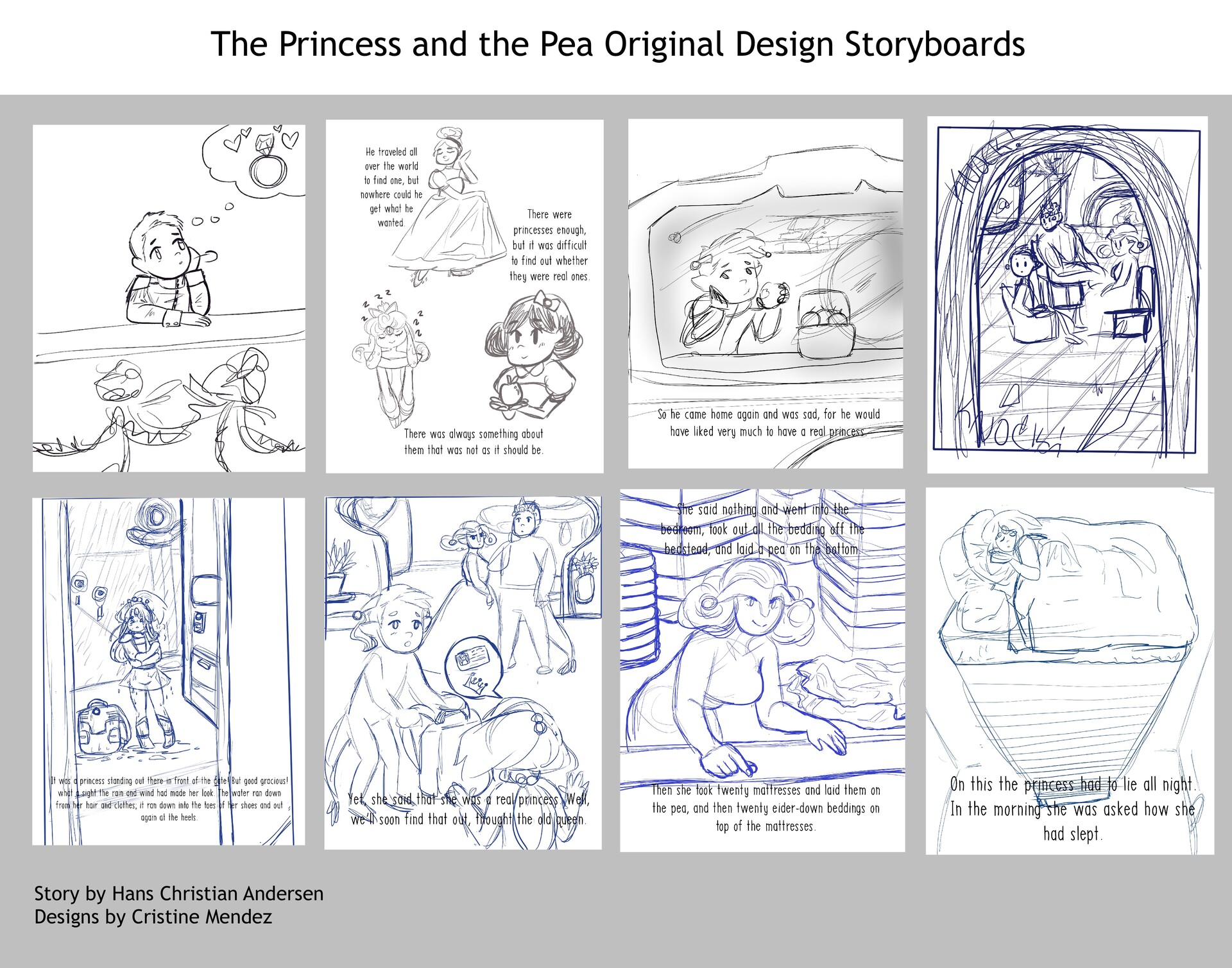 ArtStation - The Princess and the Pea Storyboards