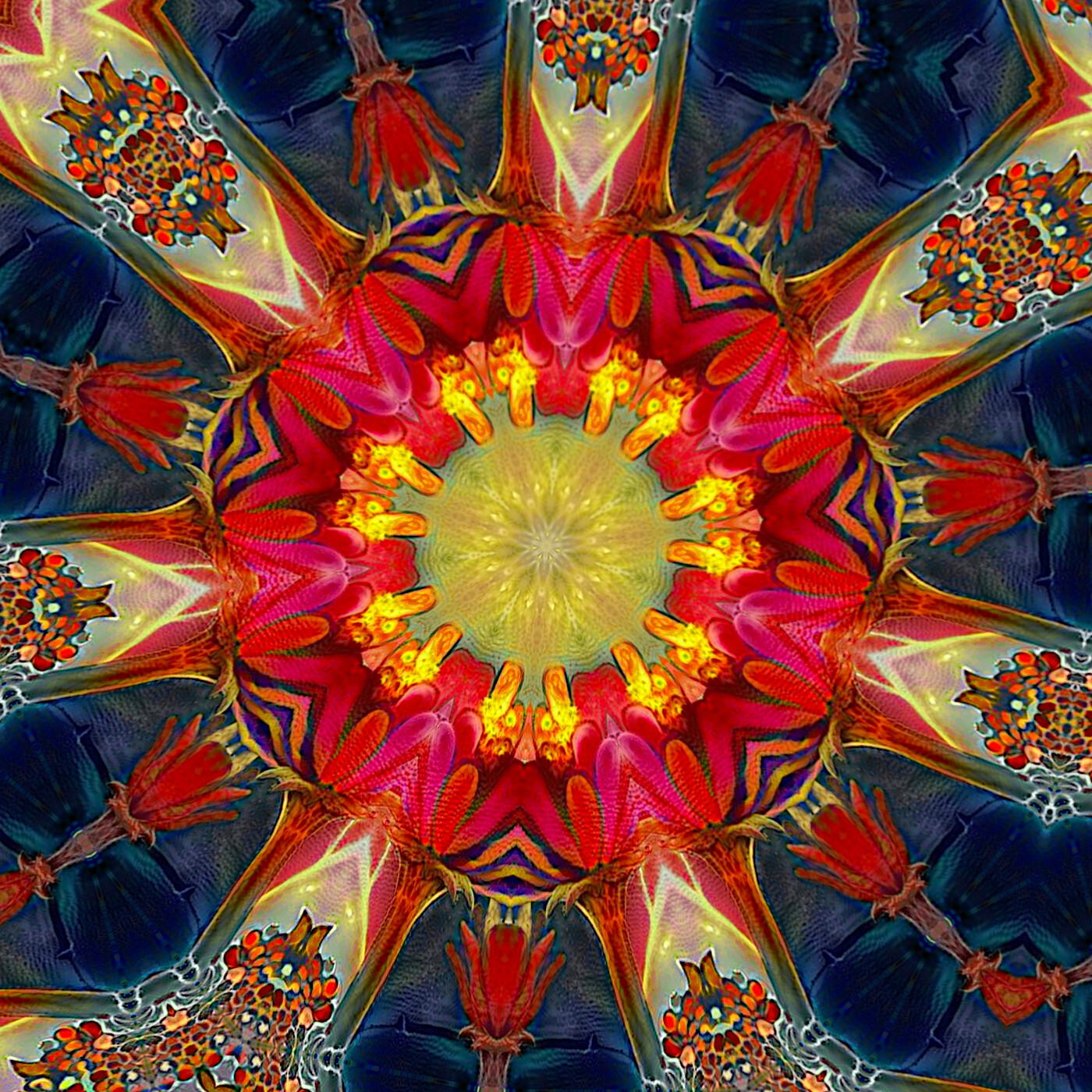 Angela Hanley - Digital Kaleidoscopes and Mandalas
