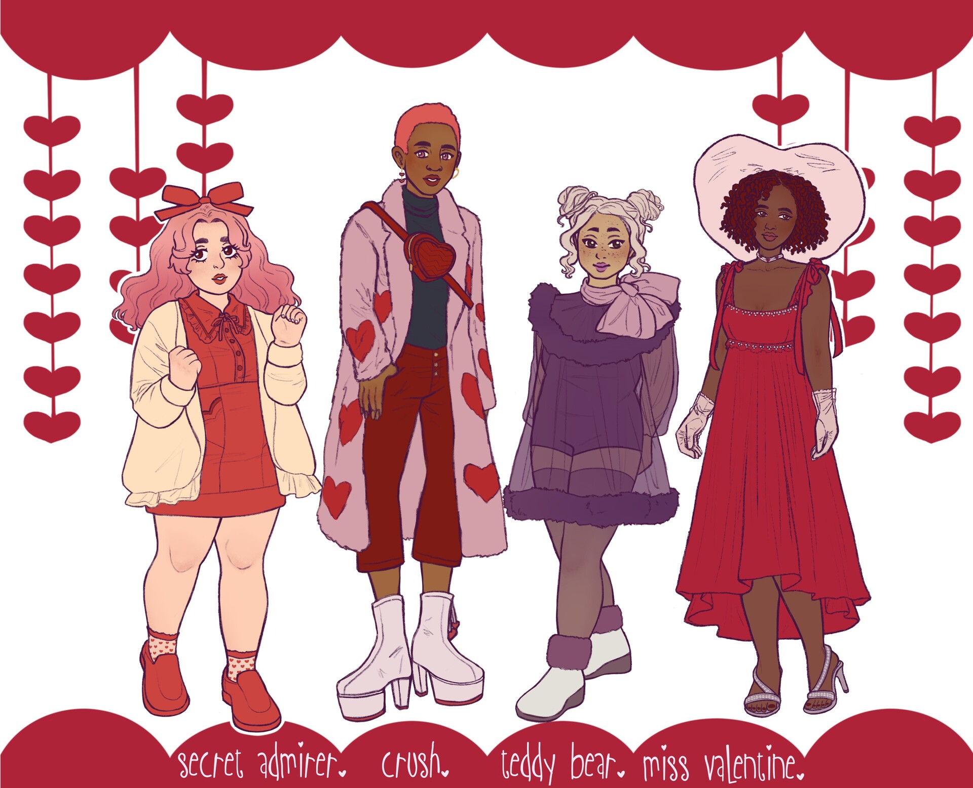 ArtStation - Valentine's Themed Character Set