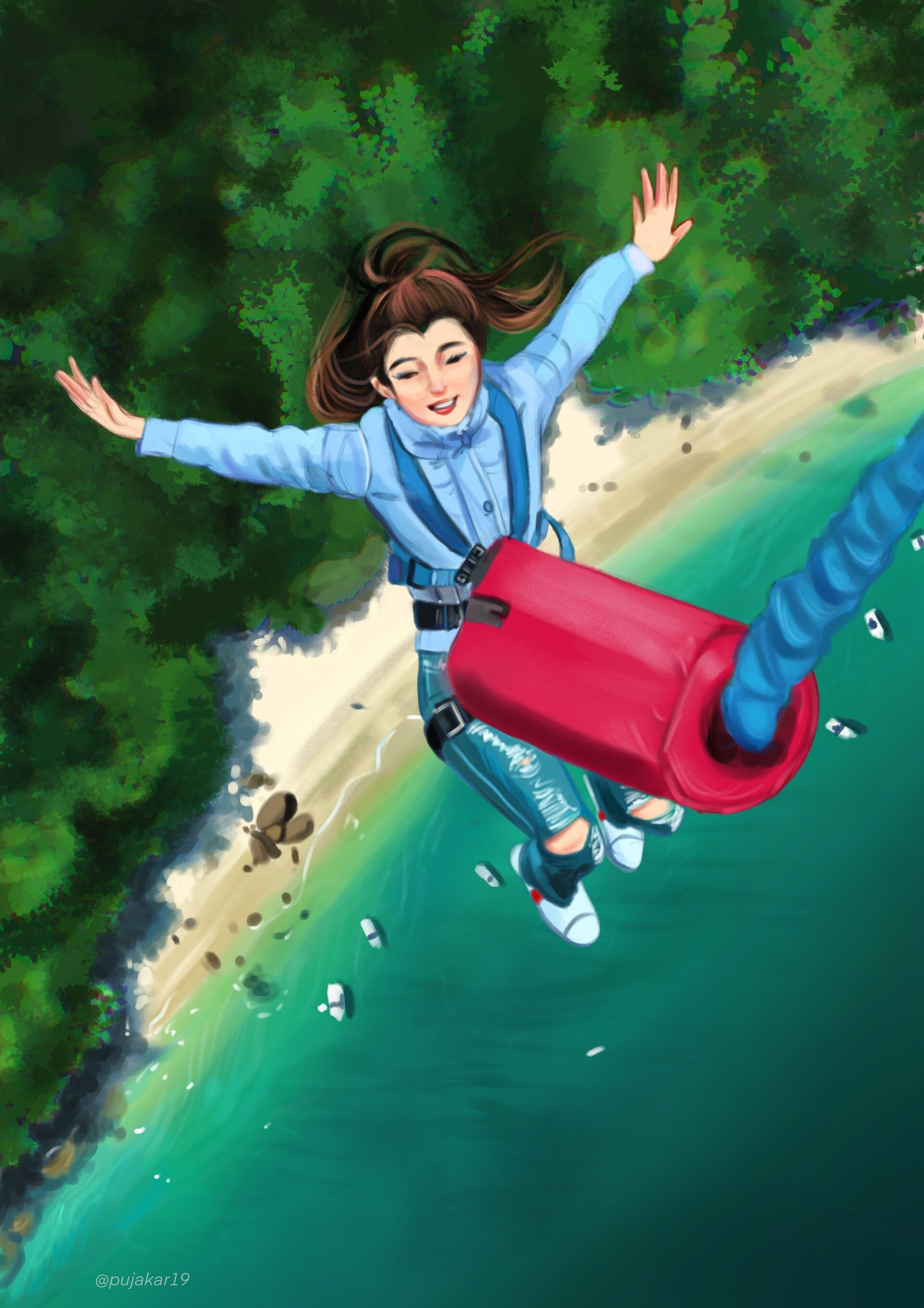 ArtStation - Bungee jumping