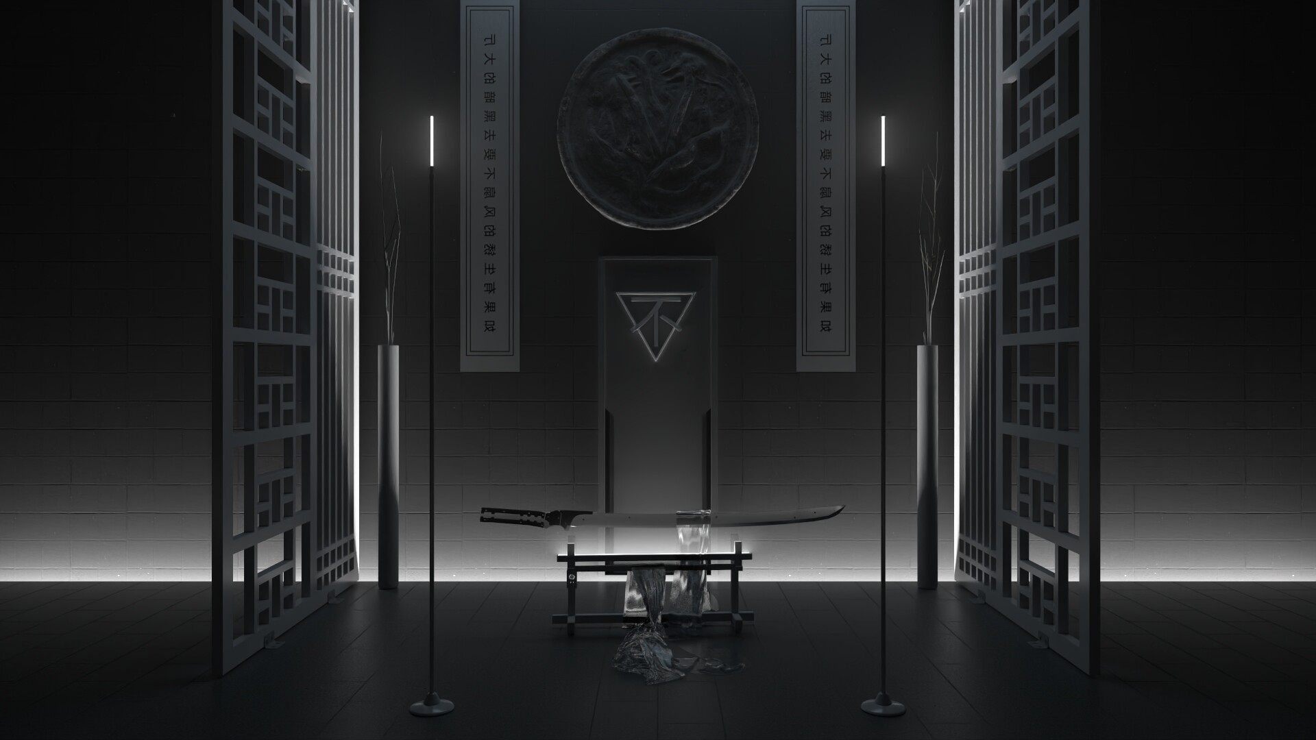 ArtStation - Cyberpunk Samurai Temple