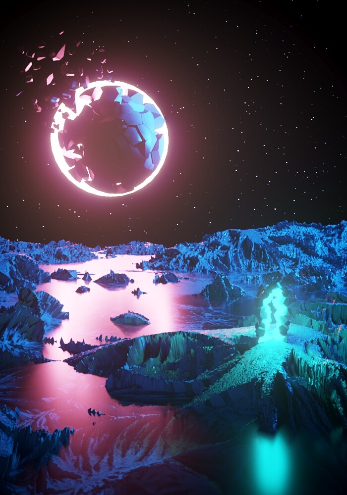 ArtStation - Neon space