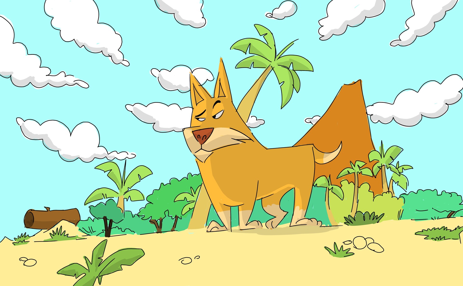 ArtStation - Cartoon character of an dog