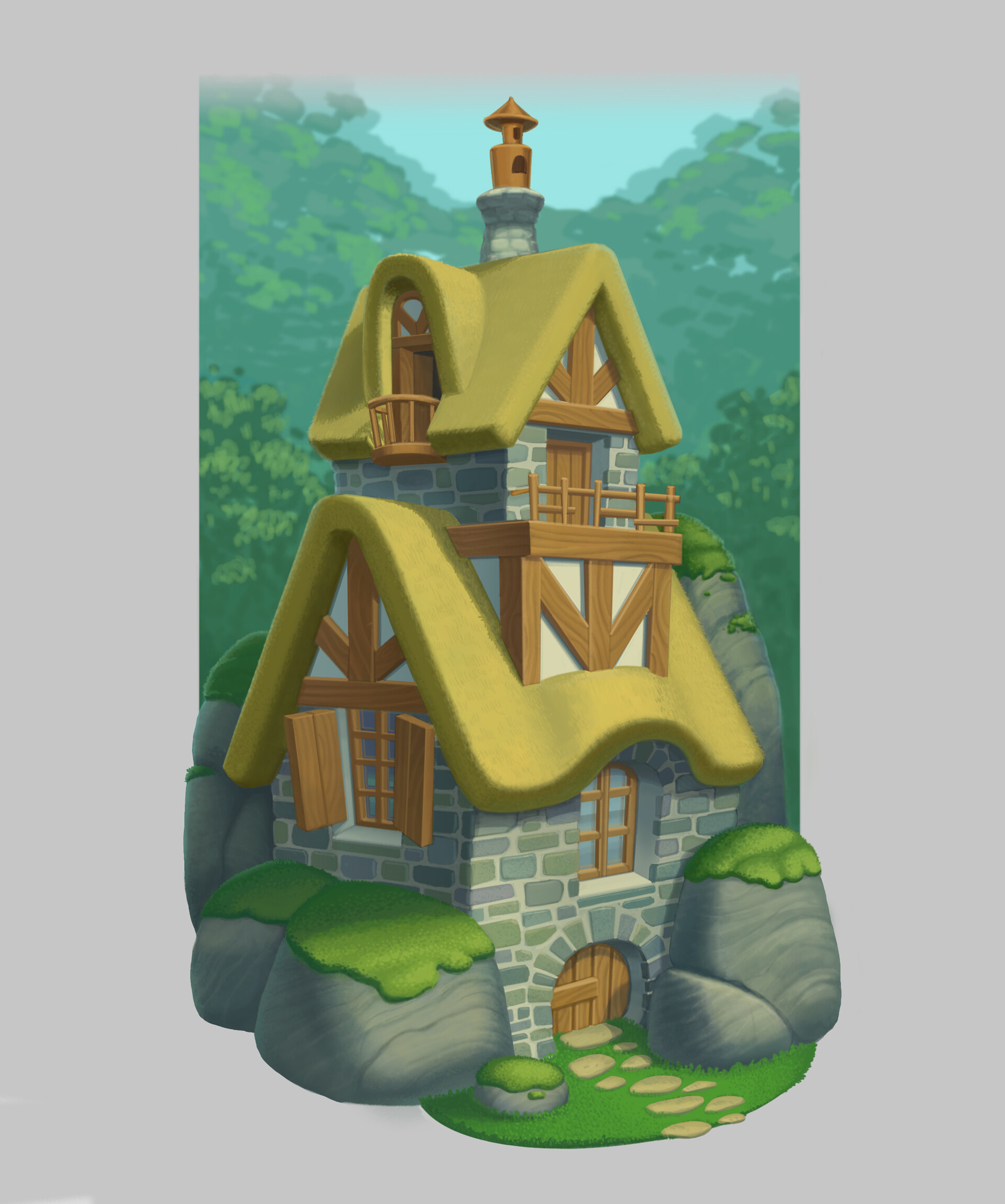 ArtStation - stone house