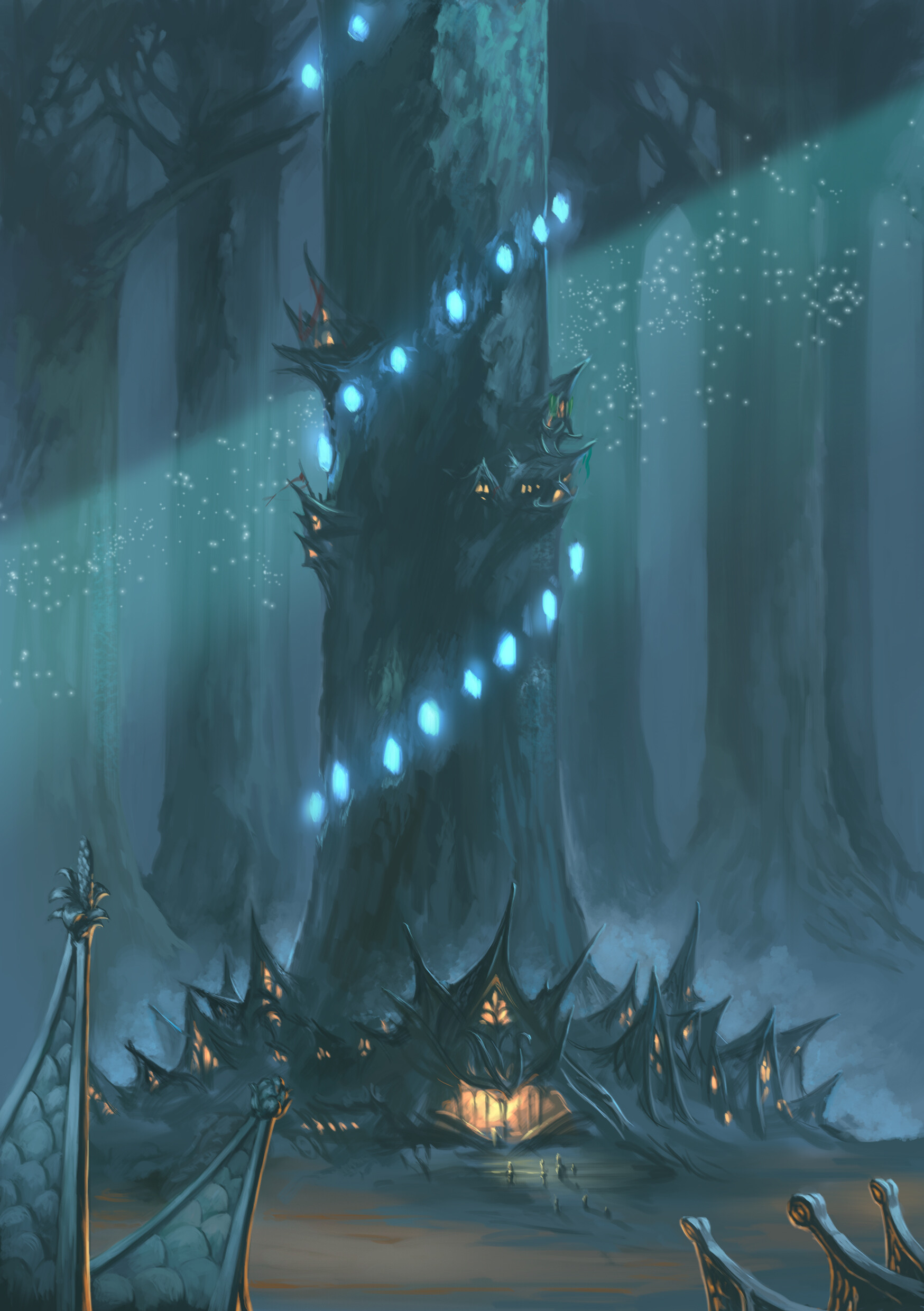 ArtStation - The Elven Kingdom Palace