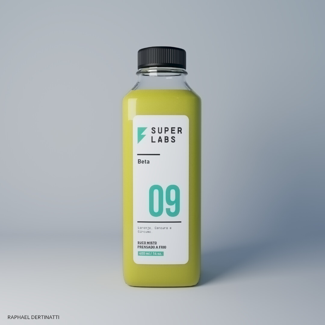 ArtStation - Packshot - Super Labs Orange Juice