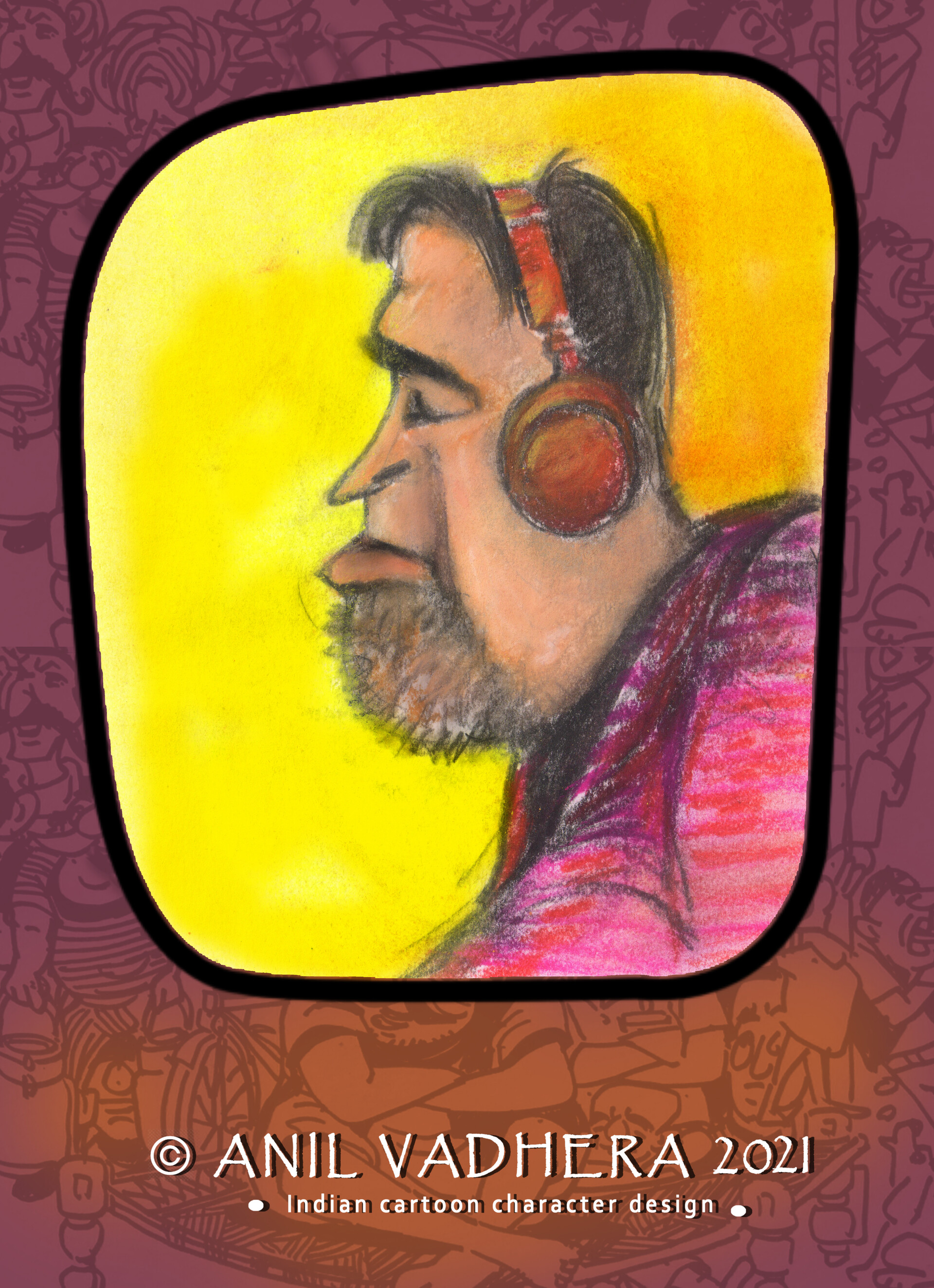 ArtStation - Indian Common Man Cartoon Character