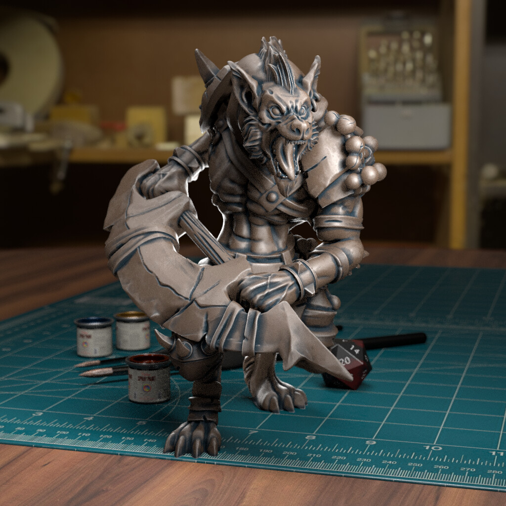ArtStation - Gnoll Warrior 02