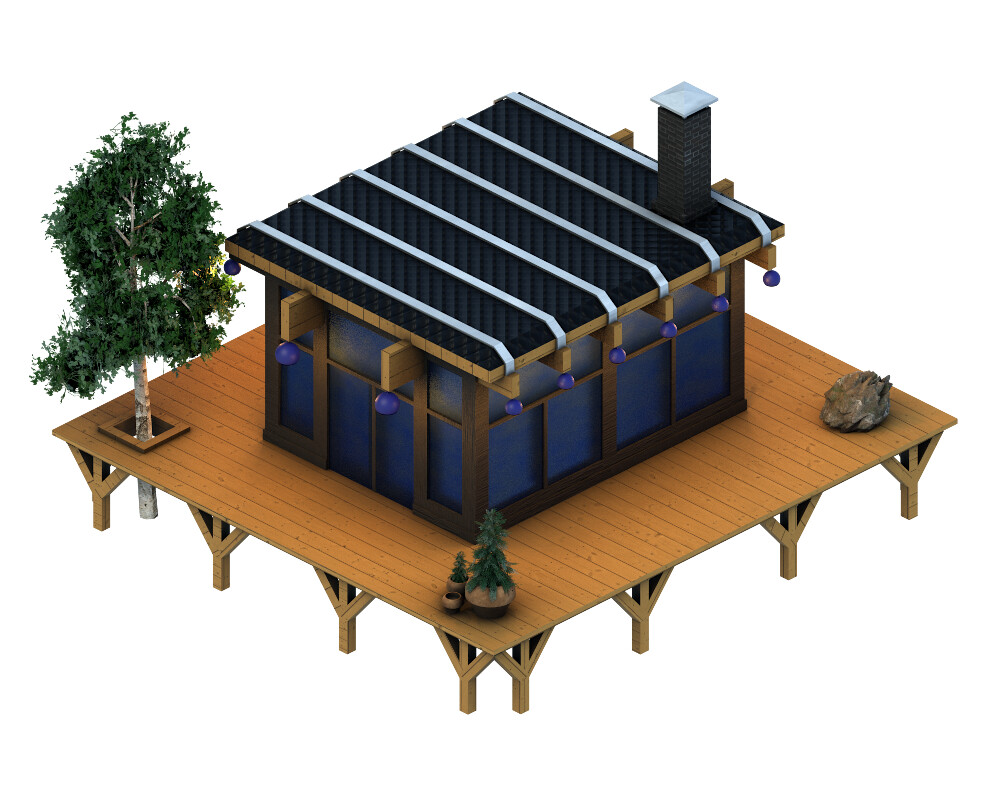 Ivan Andrienko - House for mobile sity builder game.