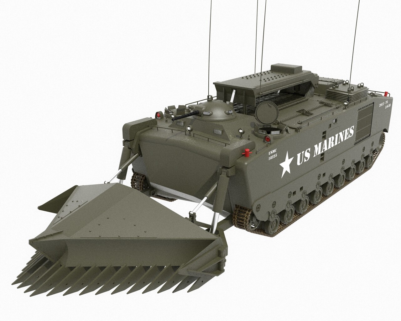 ArtStation - Amtrack LVTE-1 Marine Corps Bysanders 3D Models