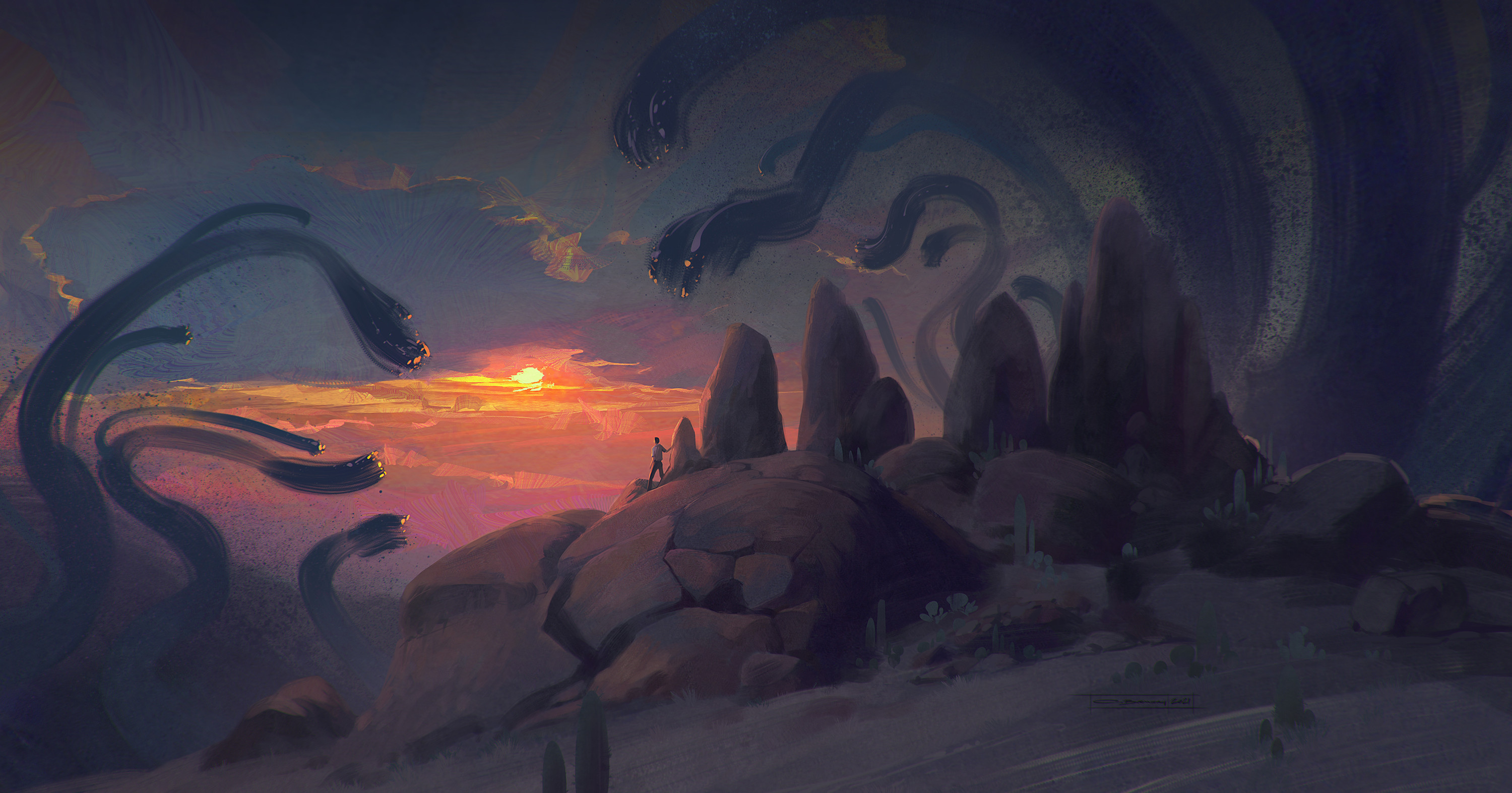 Alpha and Omega by Christian Bravery : r/ImaginaryBehemoths