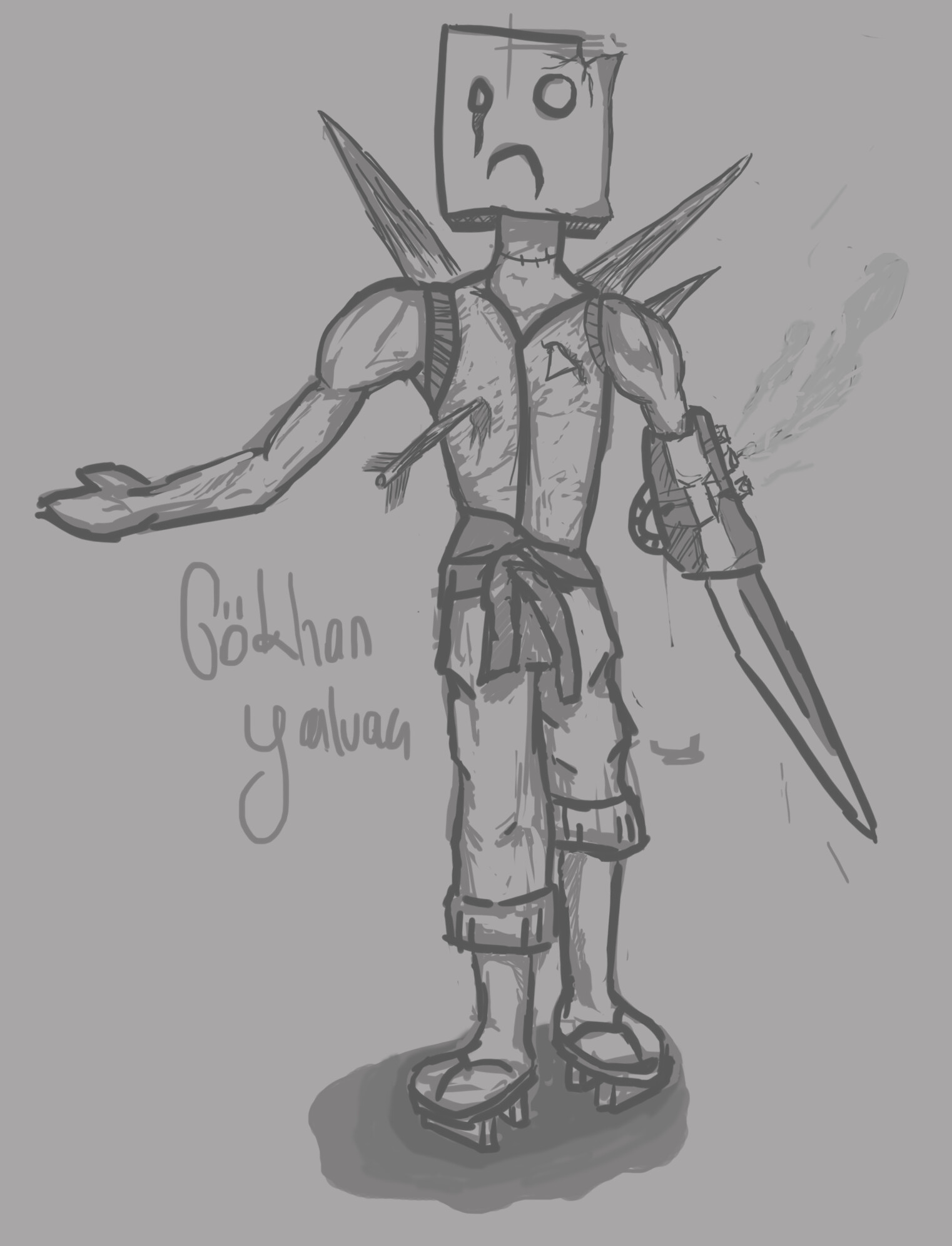 ArtStation - Sad box head