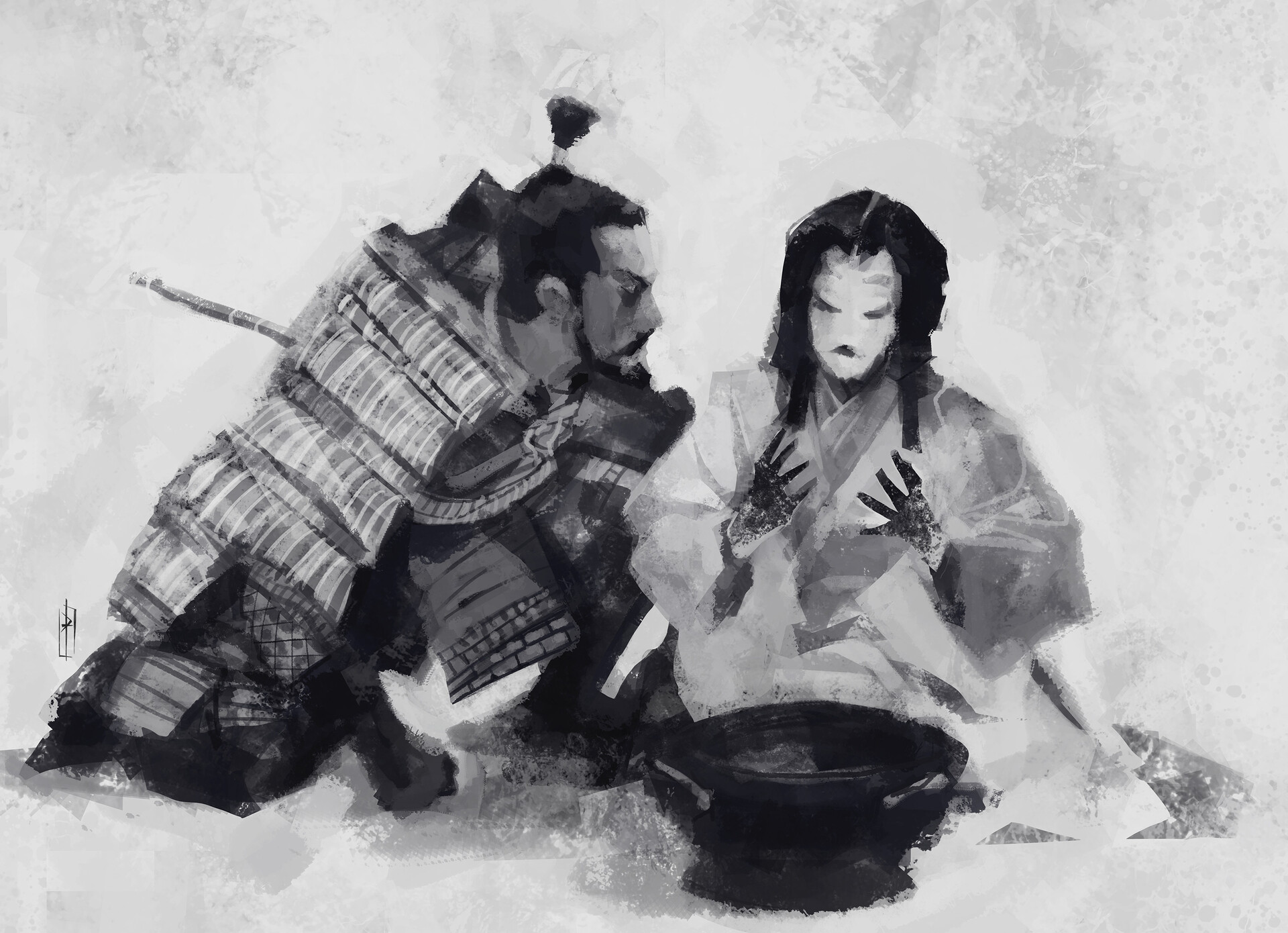 ArtStation - Samurai and Witch