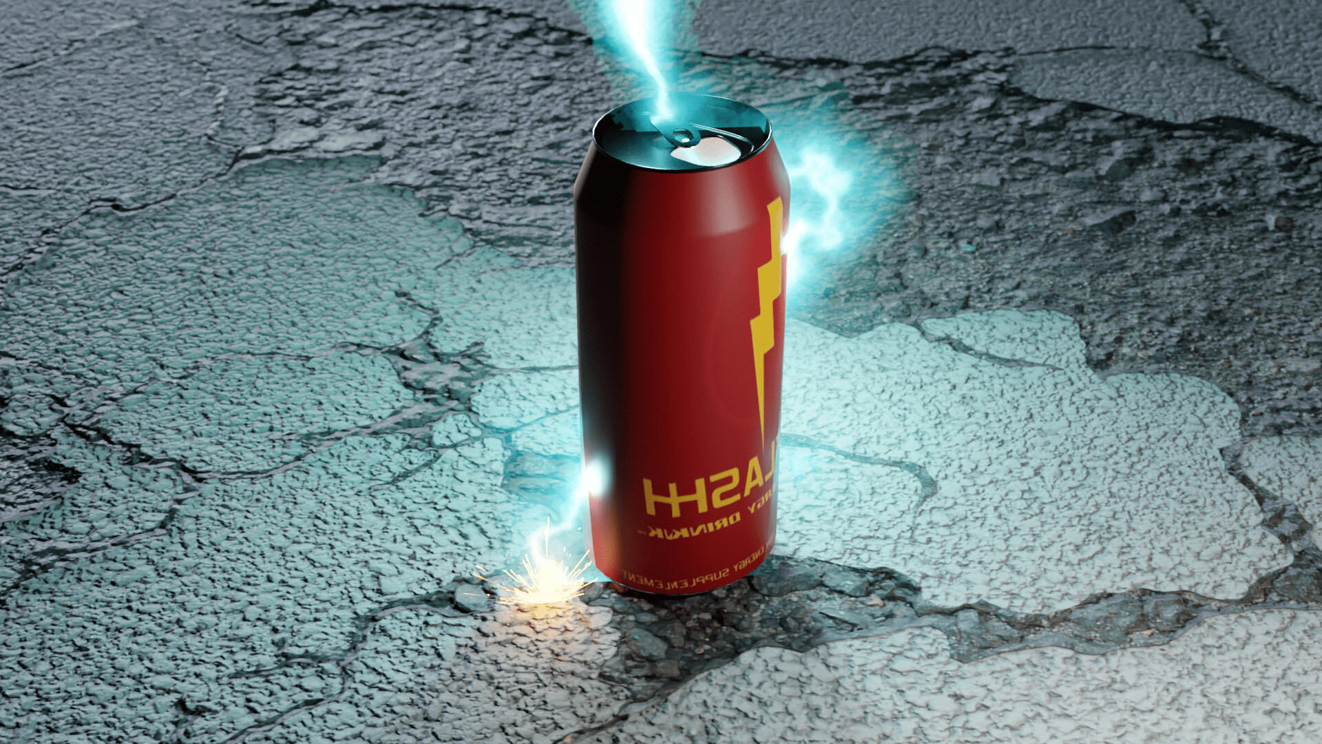 ArtStation - Zach Snyder's Flash Energy Drink