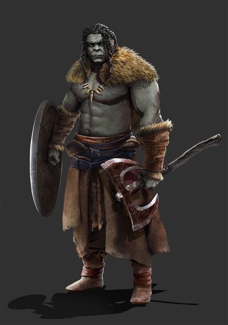 Half Orc Barbaar