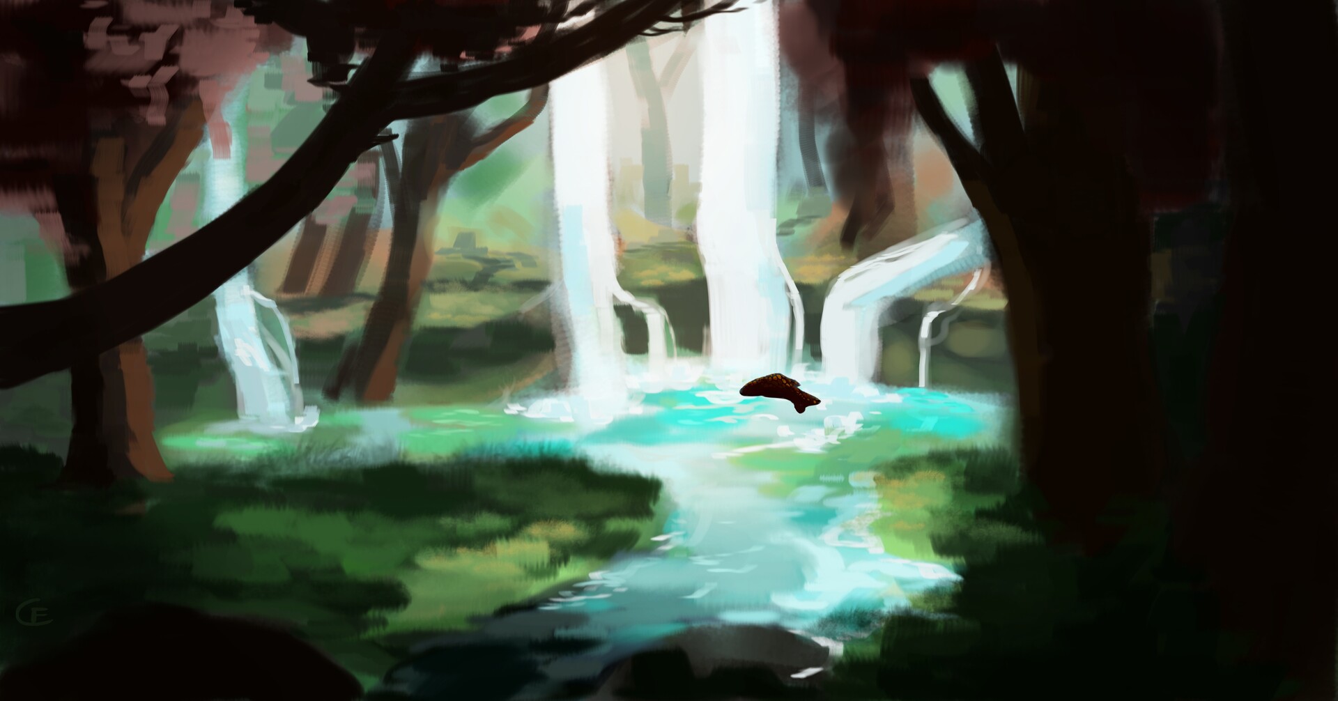 ArtStation - fantasy forest