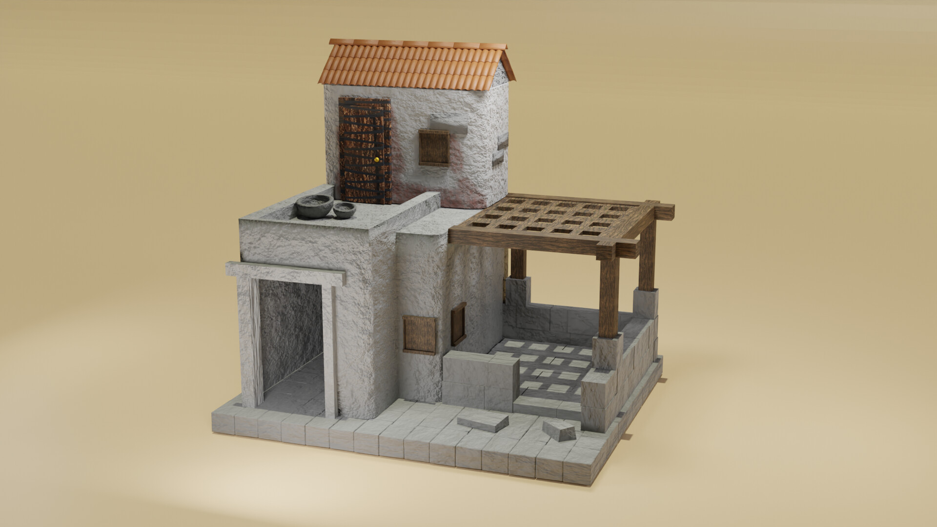 ArtStation - Greece style house