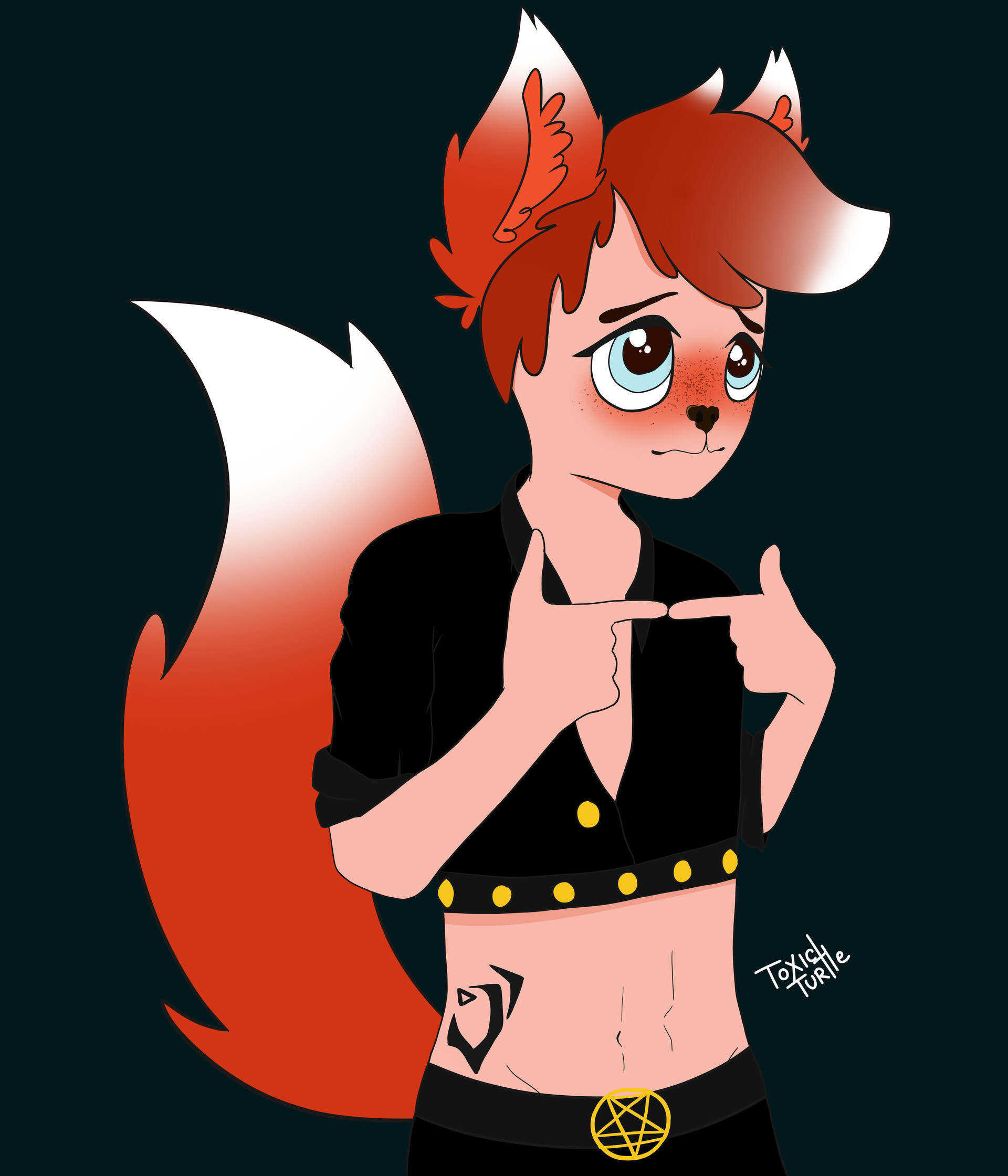 ArtStation - Hazbin Hotel Fox OC