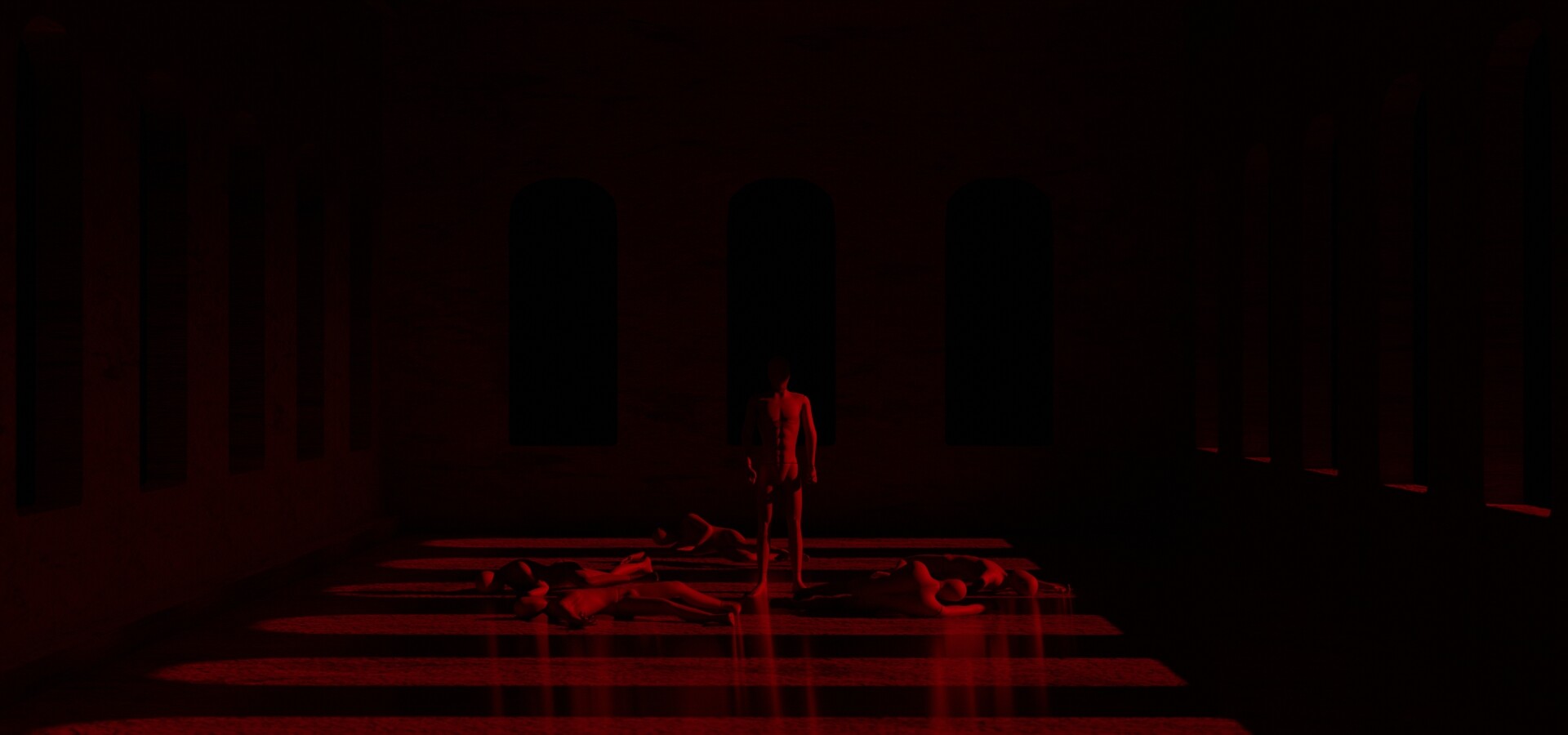 ArtStation - Red Hallway